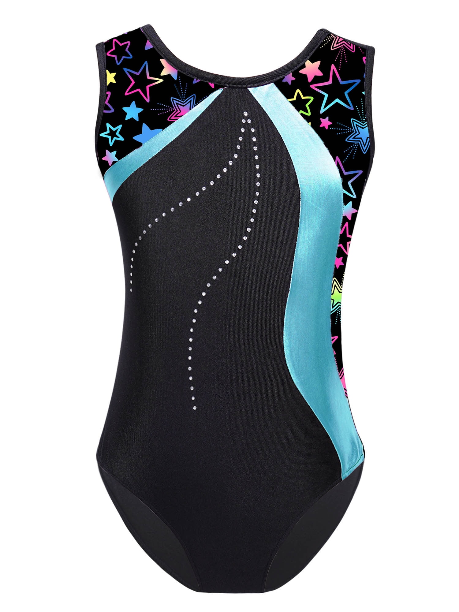 Haitryli Girls Ice Skating Leotard Sparkly Gymnastics Unitard Kids ...
