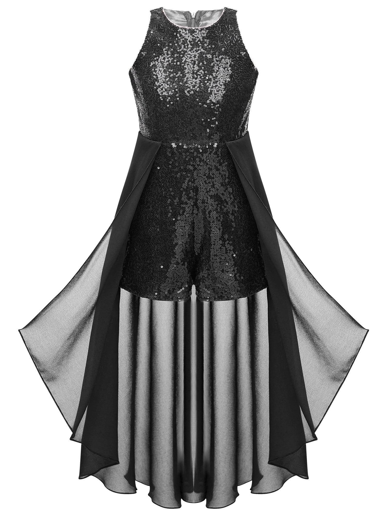 Haitryli Kids Girls Maxi Romper Dress Sequins Party Formal Jumpsuit ...