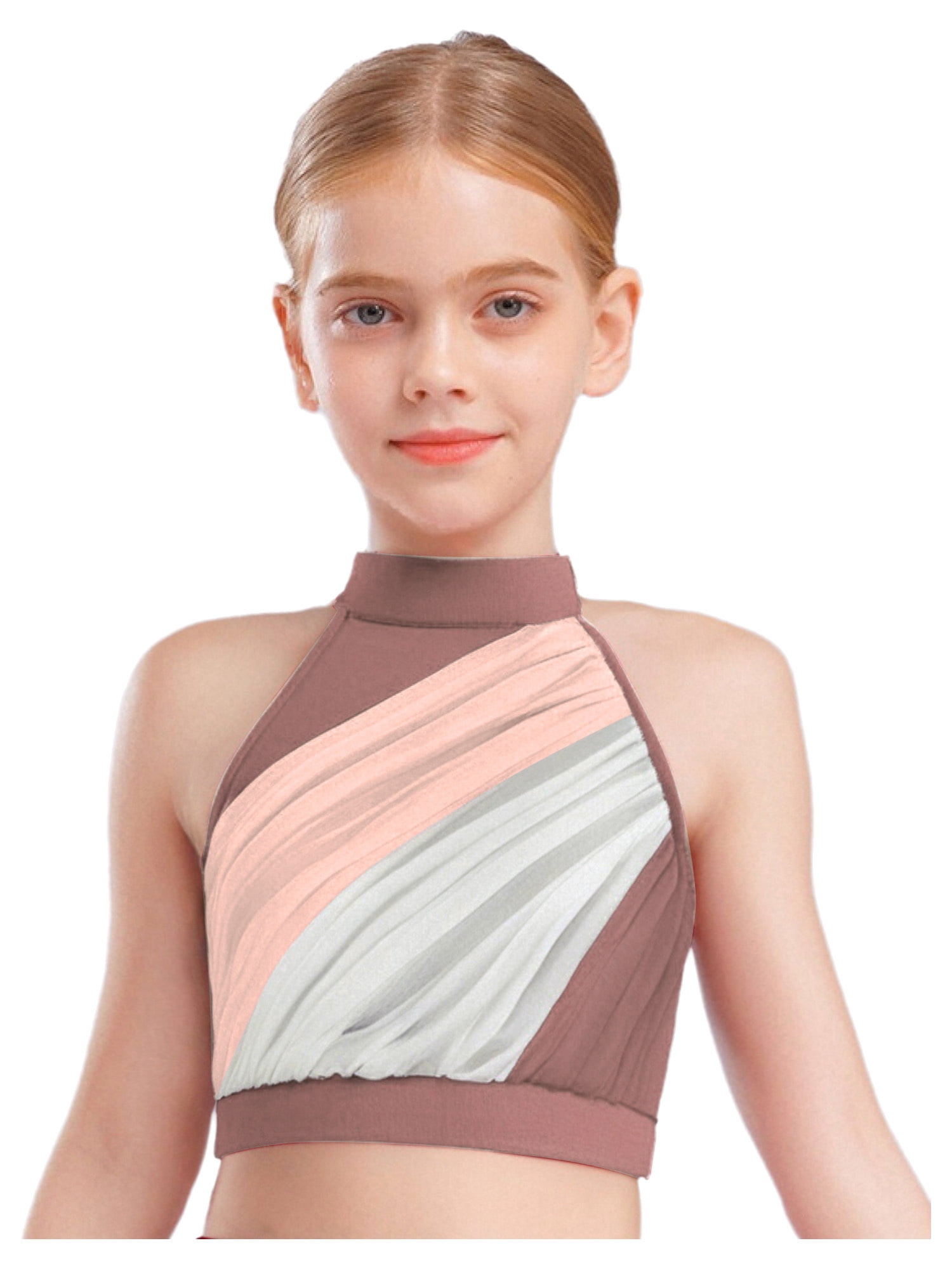 Haitryli Kids Girls Sleeveless Modern Ballet Hip Hop Jazz Latin Lyrical ...