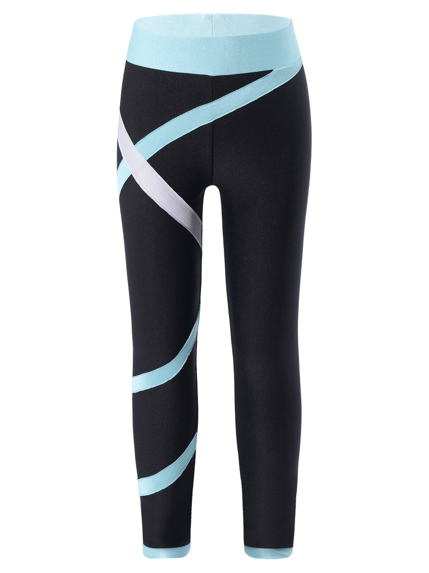 Haitryli Kids Gymnastics Leggings Girls Yoga Dance Pants Sports ...