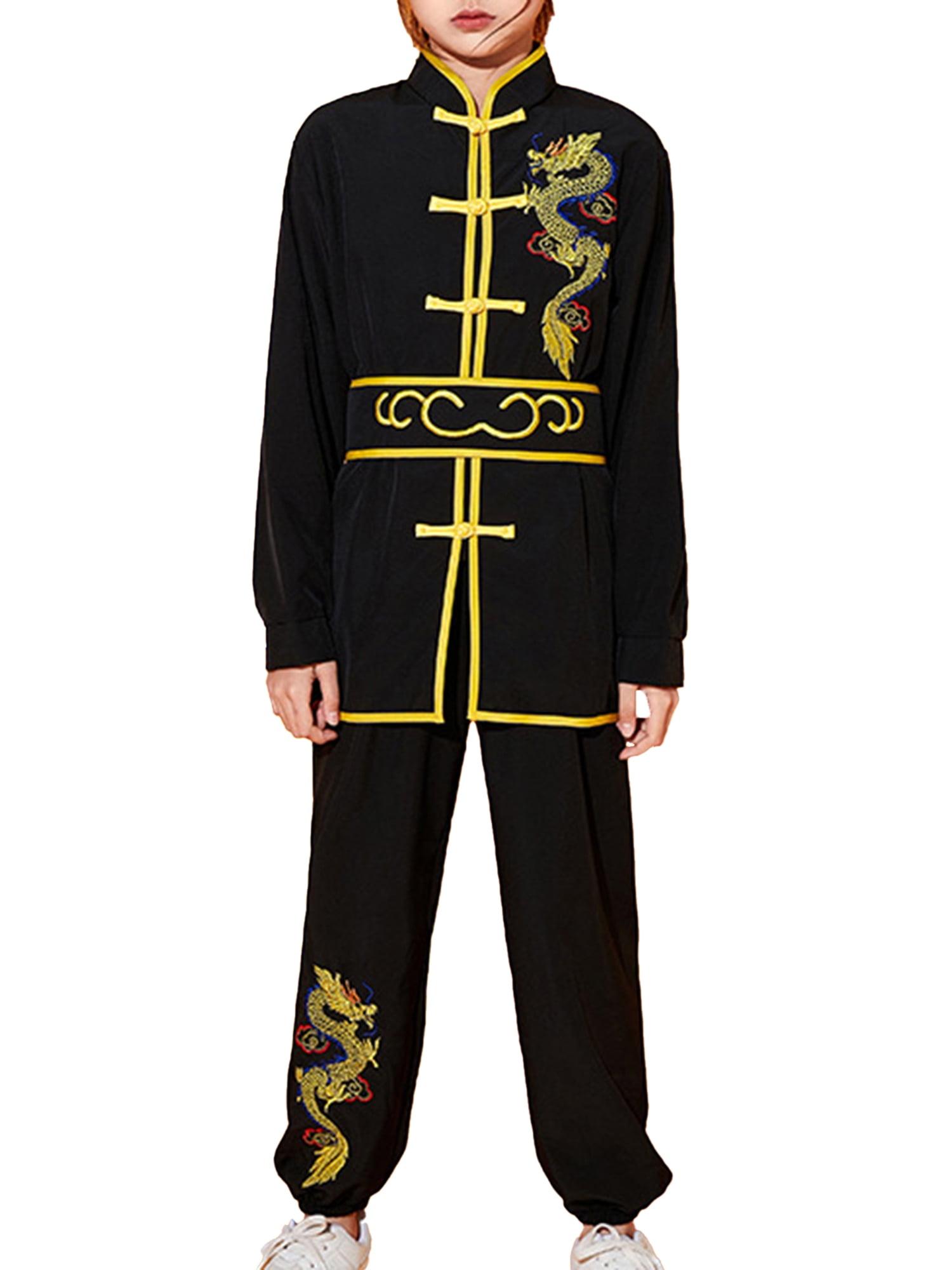 Haitryli Kids Kung Fu Suit Boys Girls Traditional Tai Chi Uniform ...