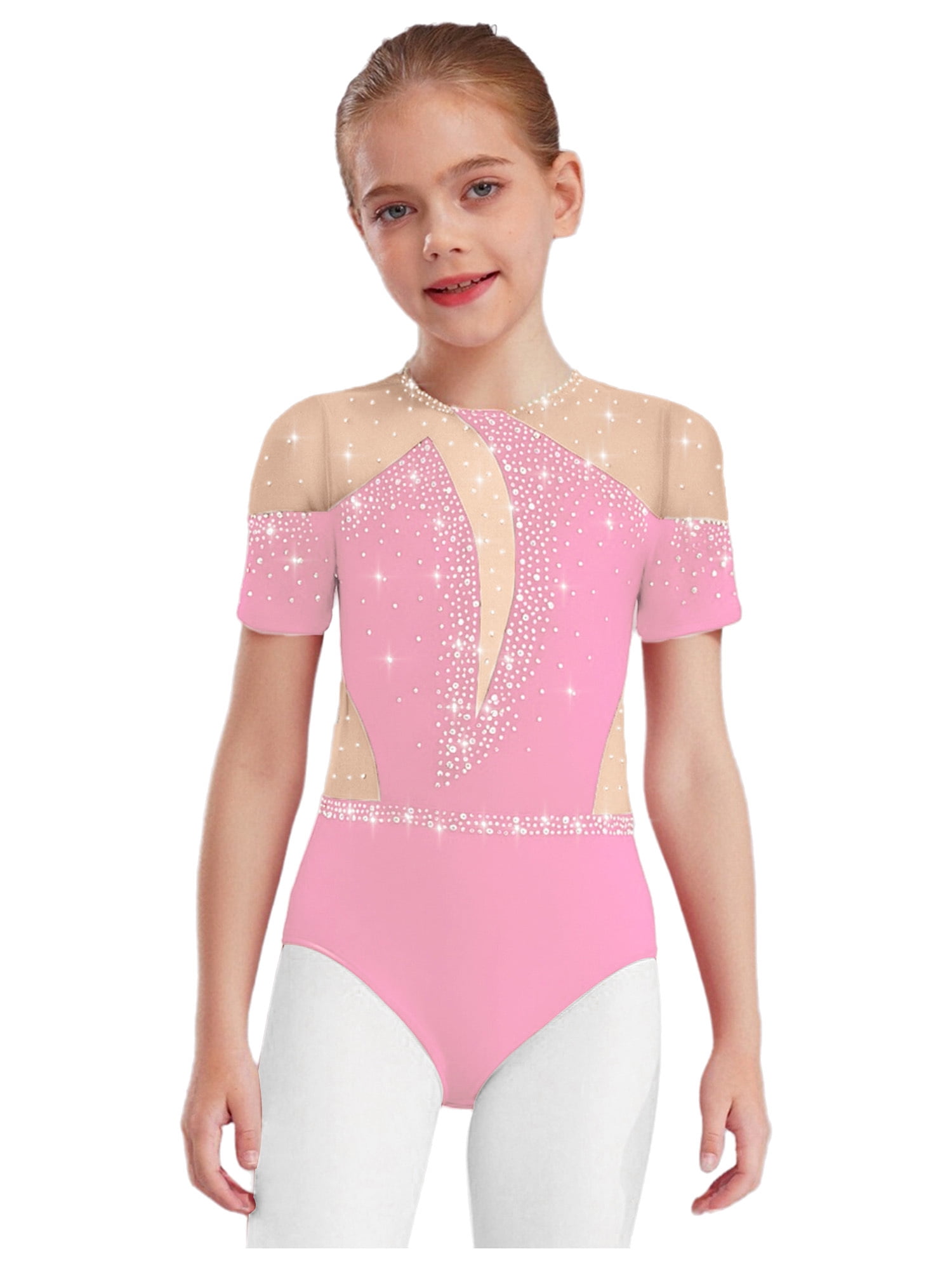Haitryli Little Girls One Piece Ballet Leotard Gymnastics Dance Unitard ...
