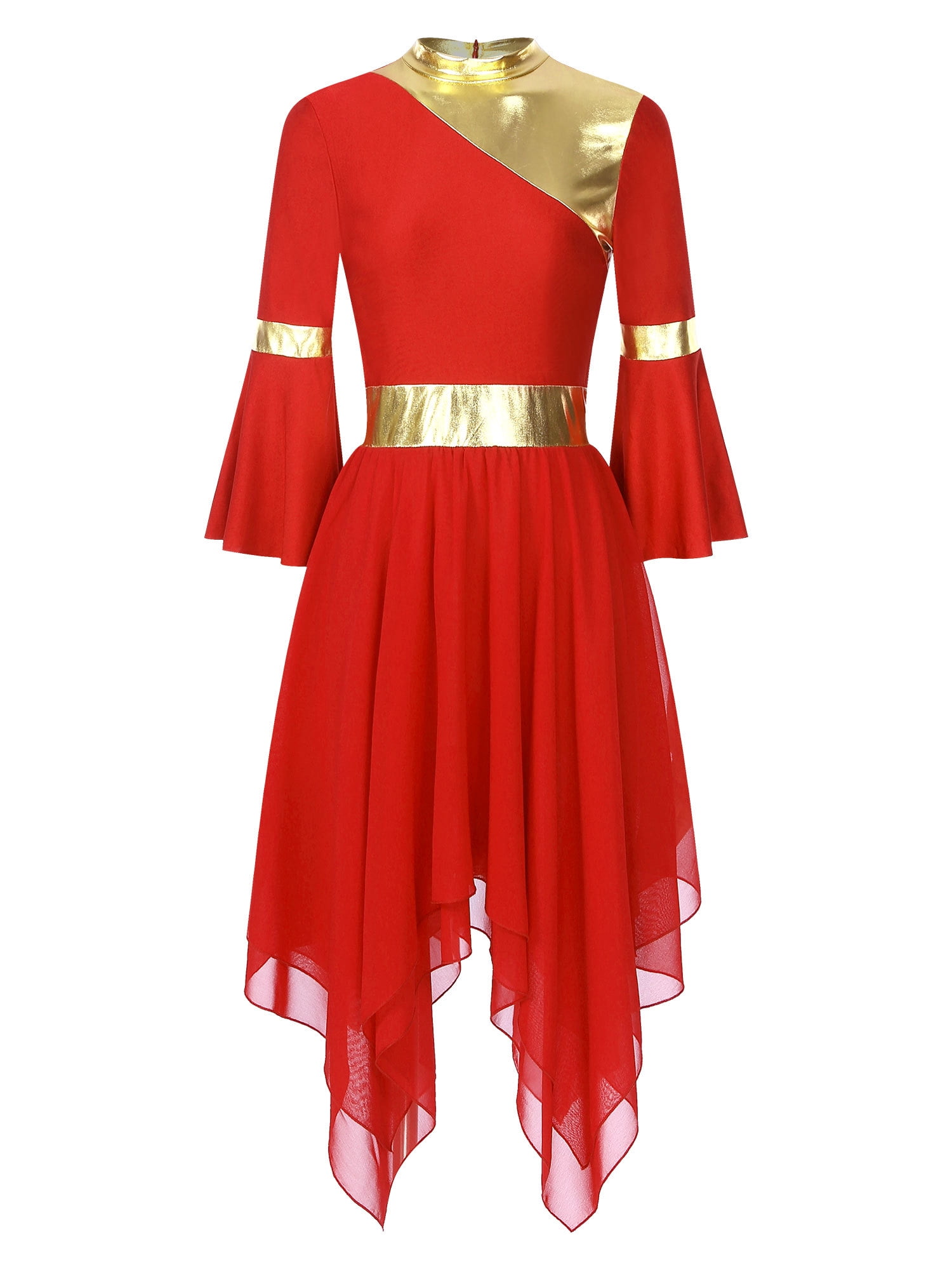 Haitryli Liturgical Praise Dance Dress For Women Color Block ...