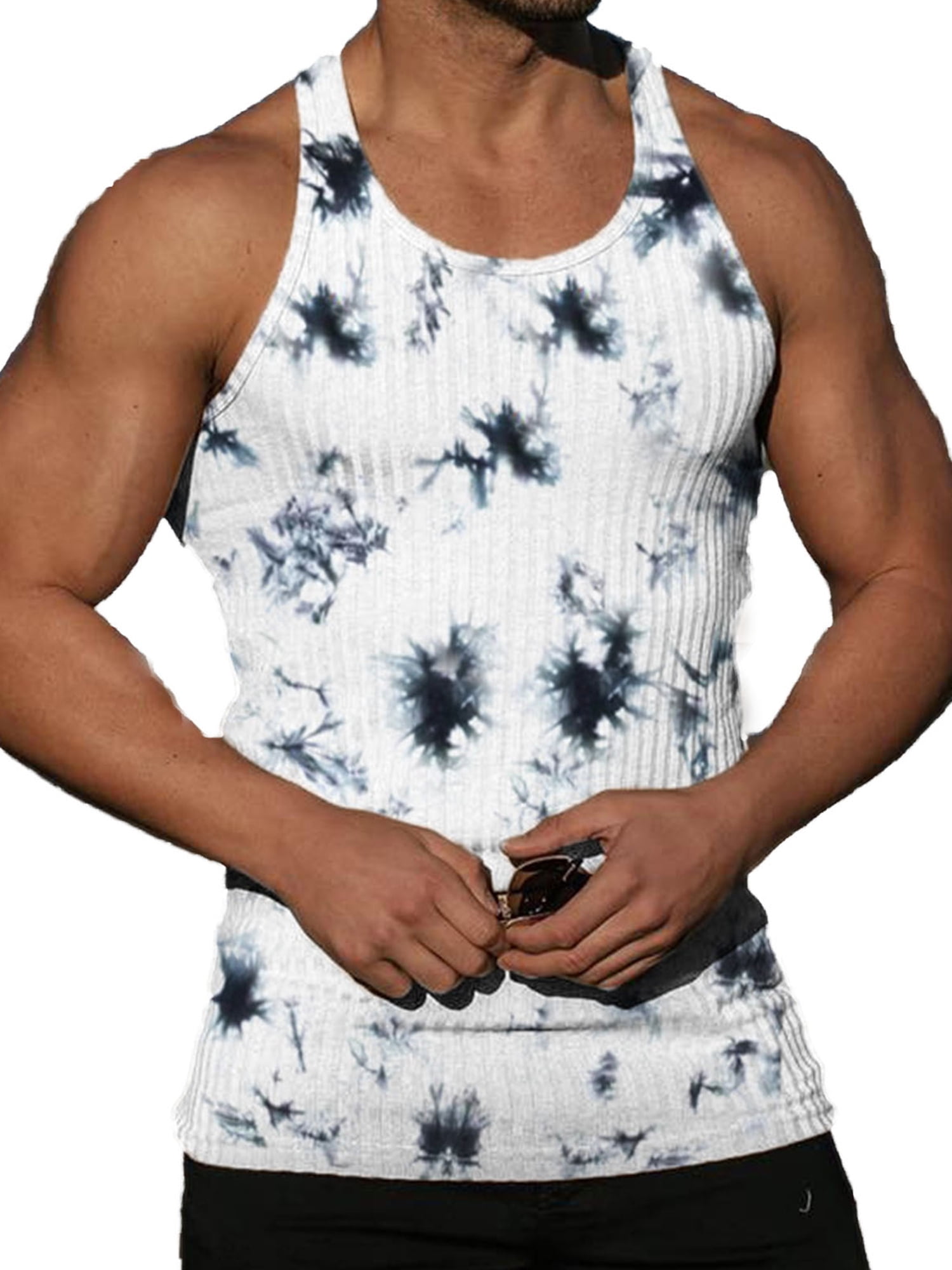 Haitryli Mens Sleeveless Training Tank Tops Muscle Bodybuilding Tee ...