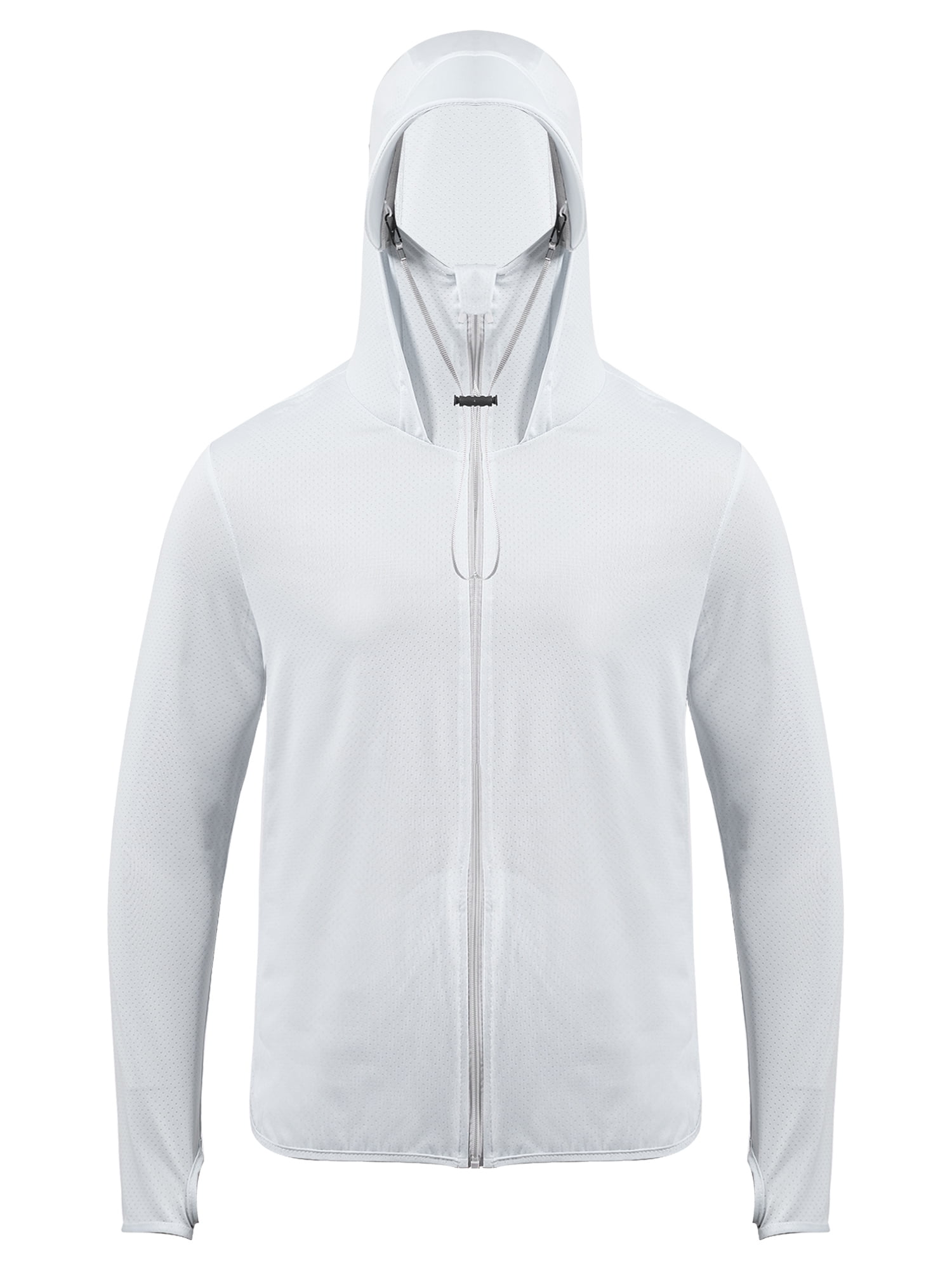 Haitryli Mens UPF 50+ Protection Hoodie Outdoor Hooded Jacket Coat with ...