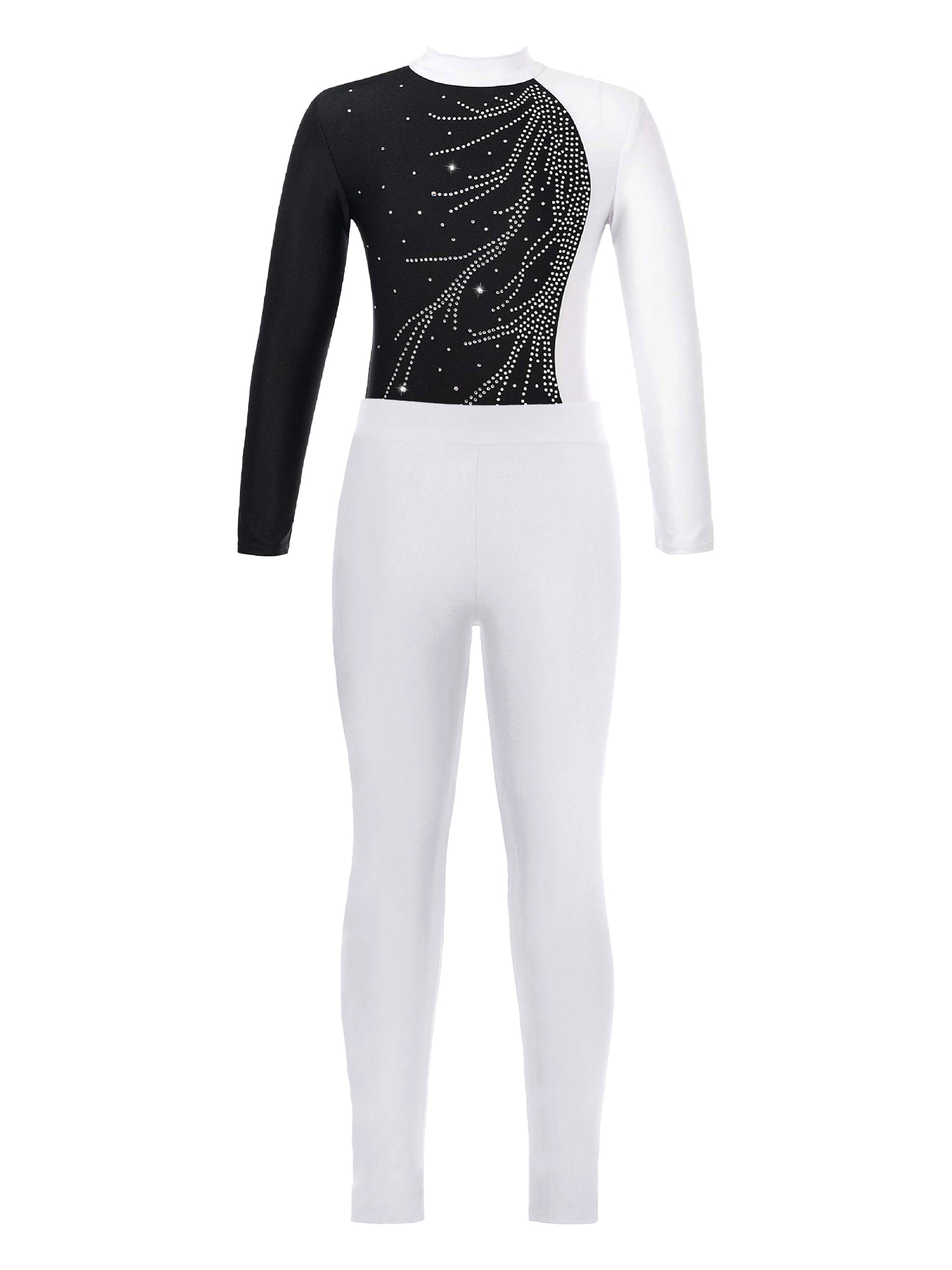 Haitryli Toddler Girls Gymnastics Unitards Catsuit Long Sleeves Ballet ...