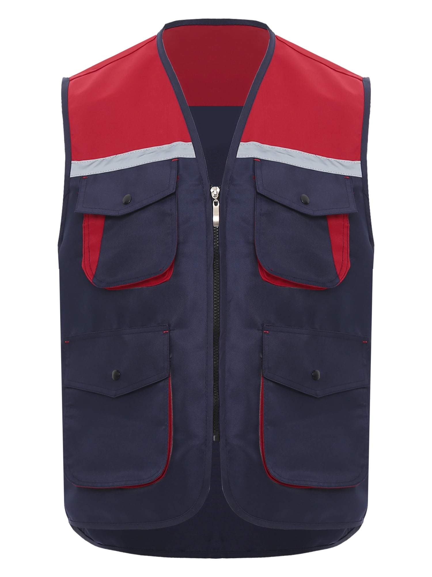 Haitryli Unisex Adult Volunteer Uniform Vest with Four Pockets ...