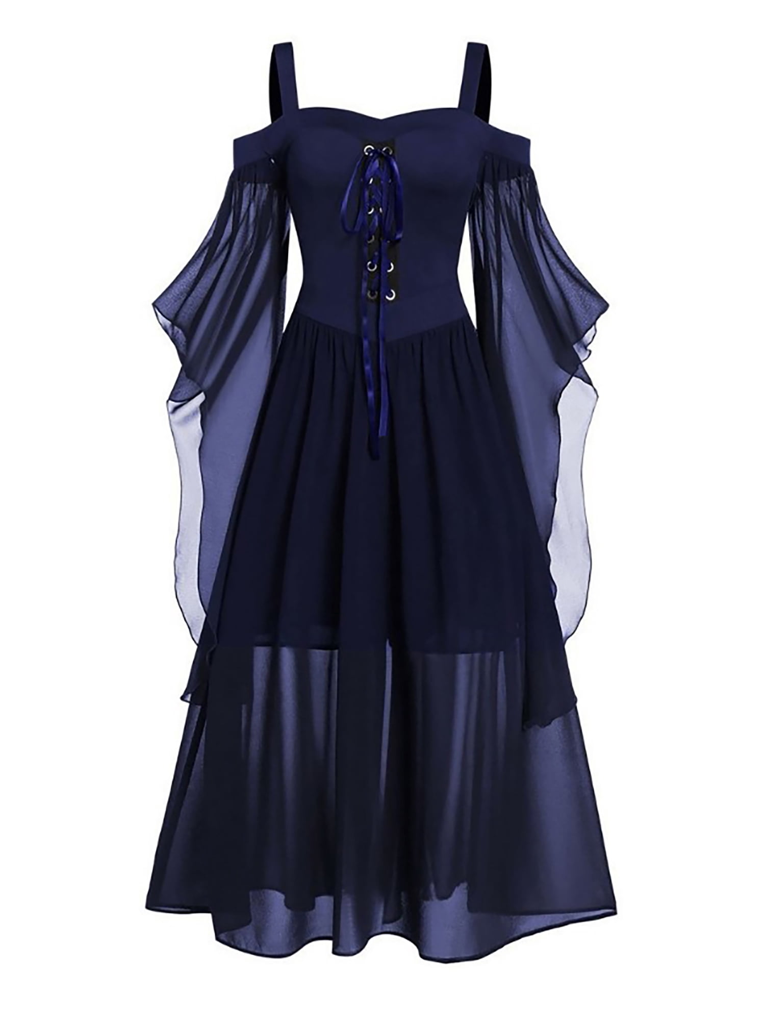 Haitryli Women Halloween Vintage Costume Dresses Victorian Medieval ...