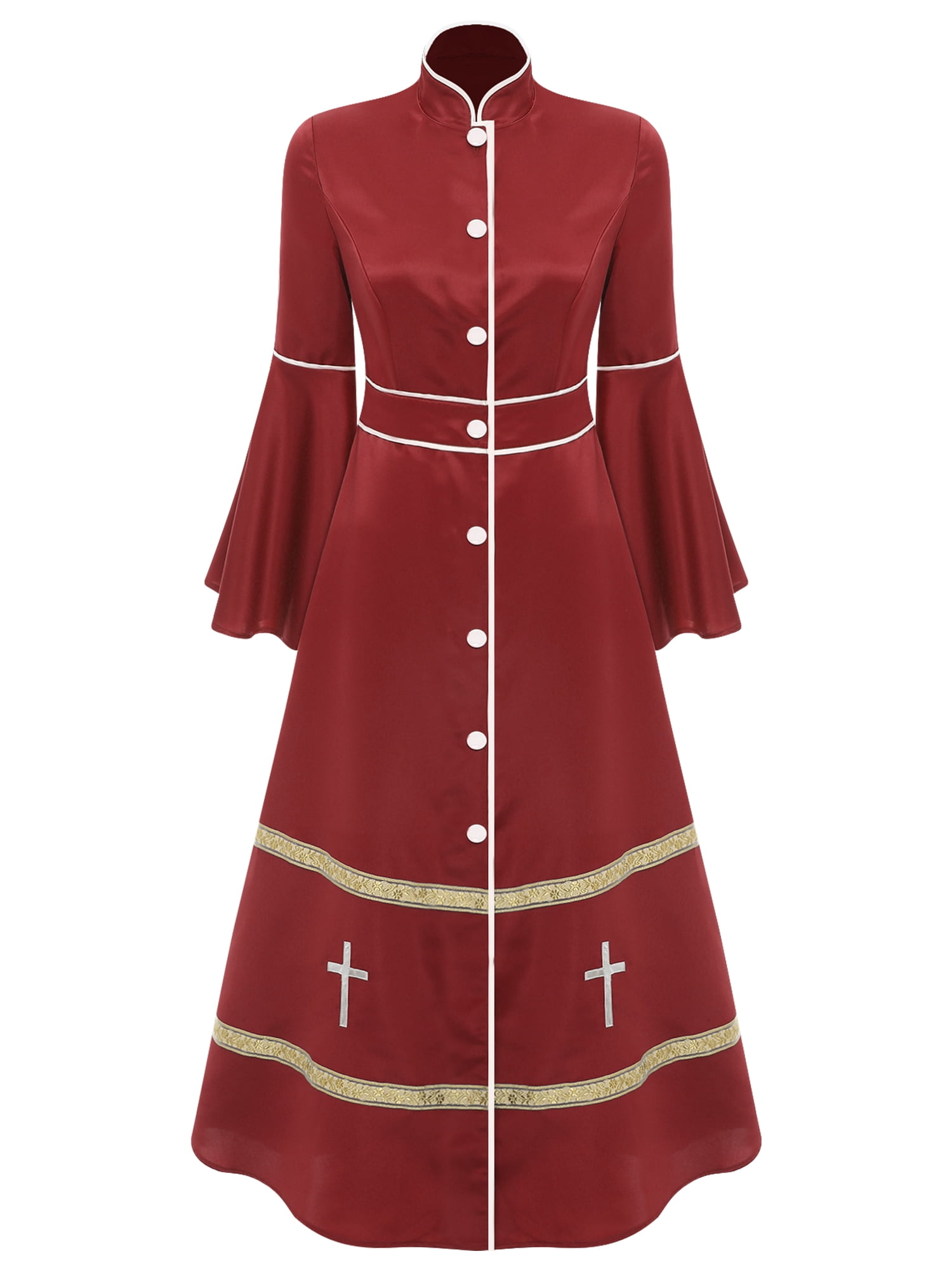 Haitryli Womens Clergy Minister Cassock Robes Pulpit Liturgical ...