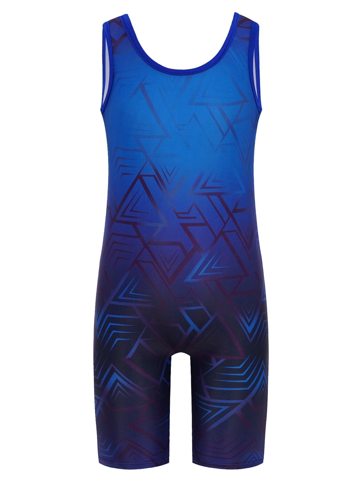 Haitryli Wrestling Singlets For Boys Geometric Printed Sleeveless Sport ...