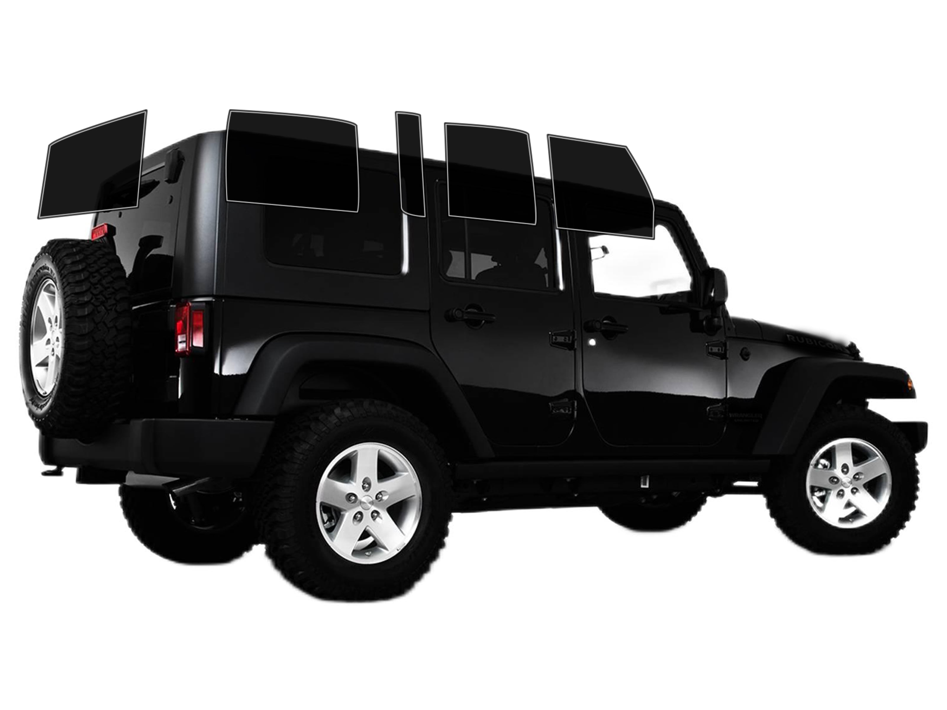 Haiy Co - PreCut 2Ply 10% Window Tint Film Kit For 2007-2010 Jeep ...