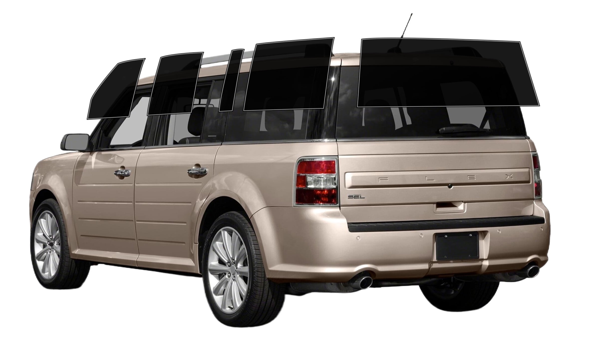 Haiy Co - PreCut 2Ply 10% Window Tint Film Kit For 2013-2019 Ford Flex ...