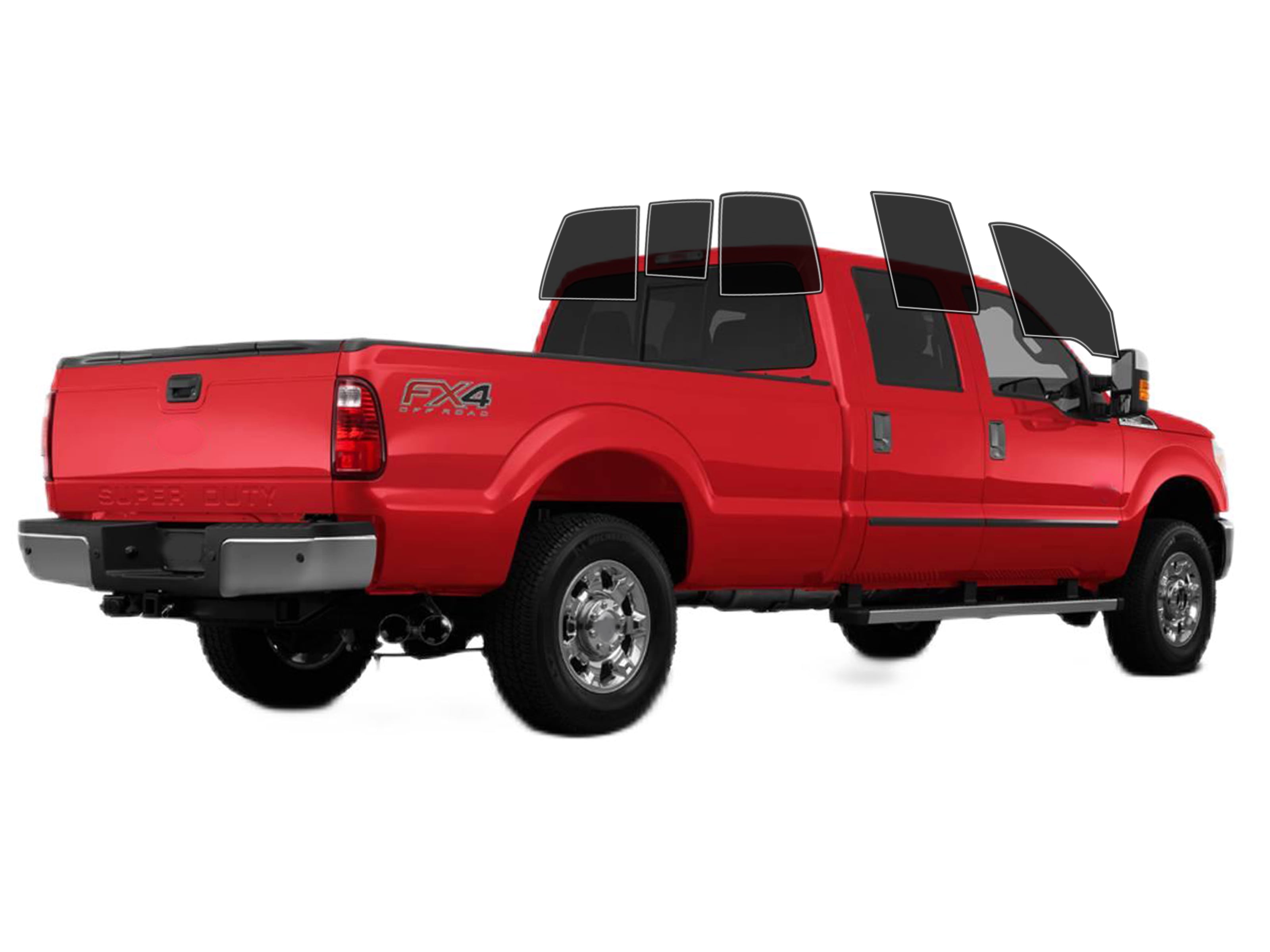 Haiy Co - PreCut 2Ply 20% Window Tint Film Kit For 2008-2013 Ford F250 ...