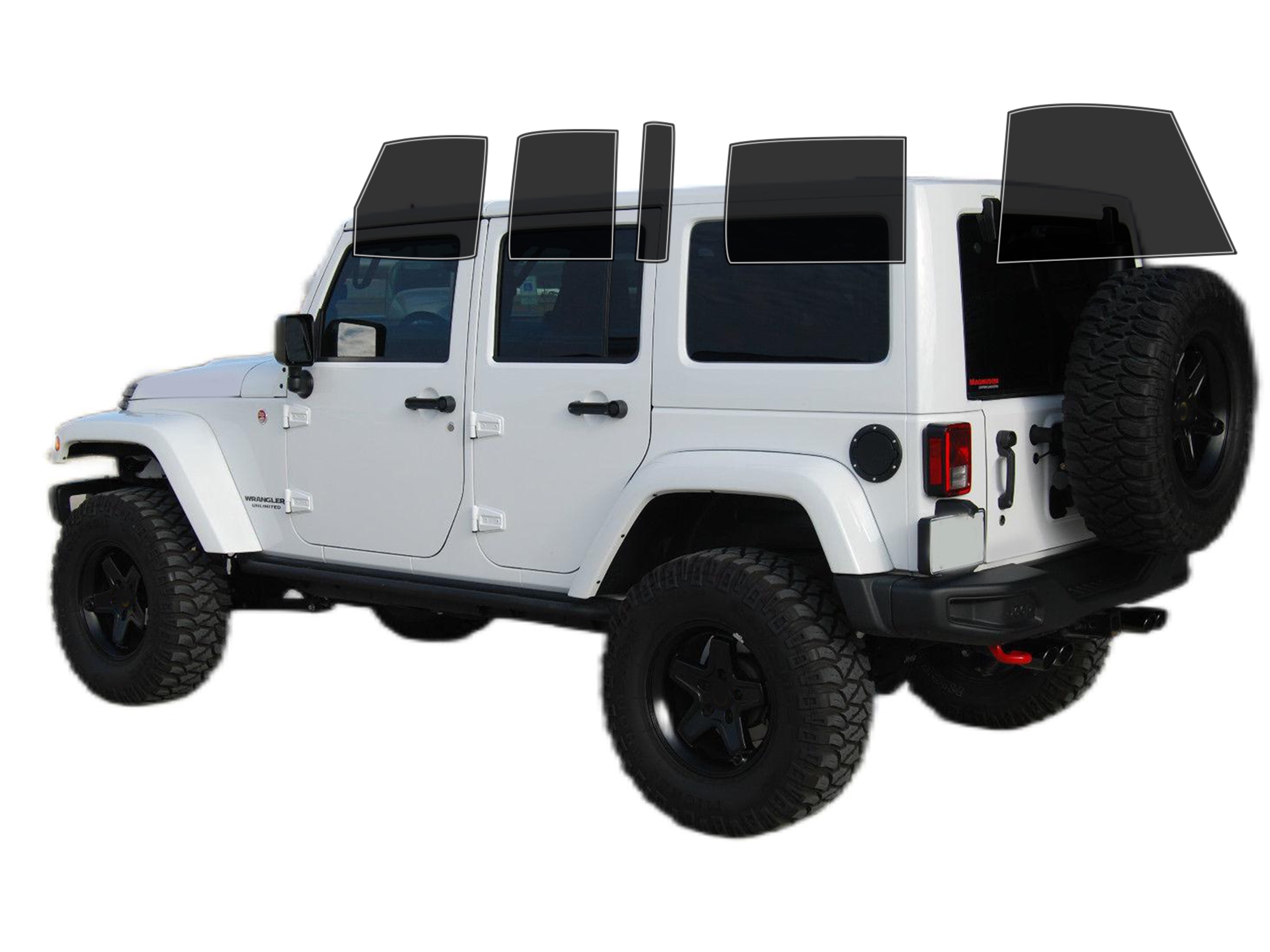 Haiy Co - PreCut 2Ply 20% Window Tint Film Kit For 2011-2017 Jeep ...