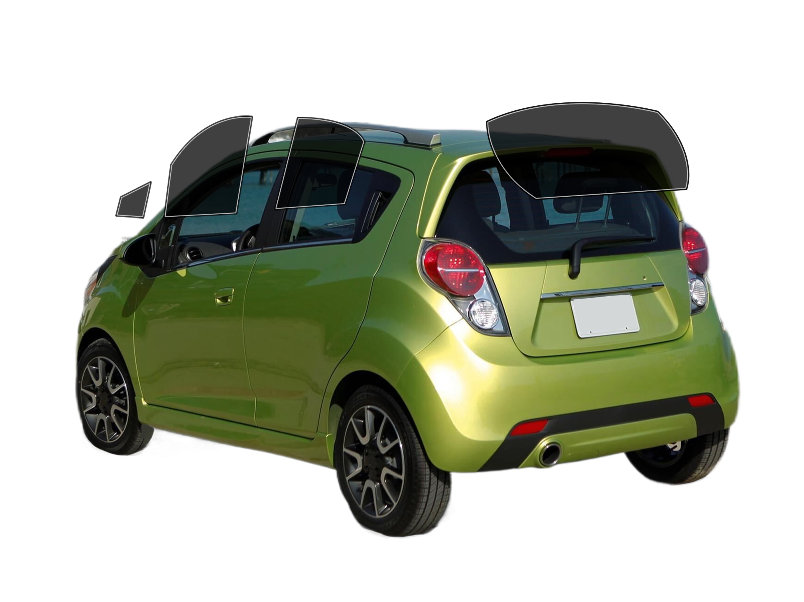 Haiy Co - PreCut 2Ply 25% Window Tint Film Kit For 2011-2015 Chevrolet ...