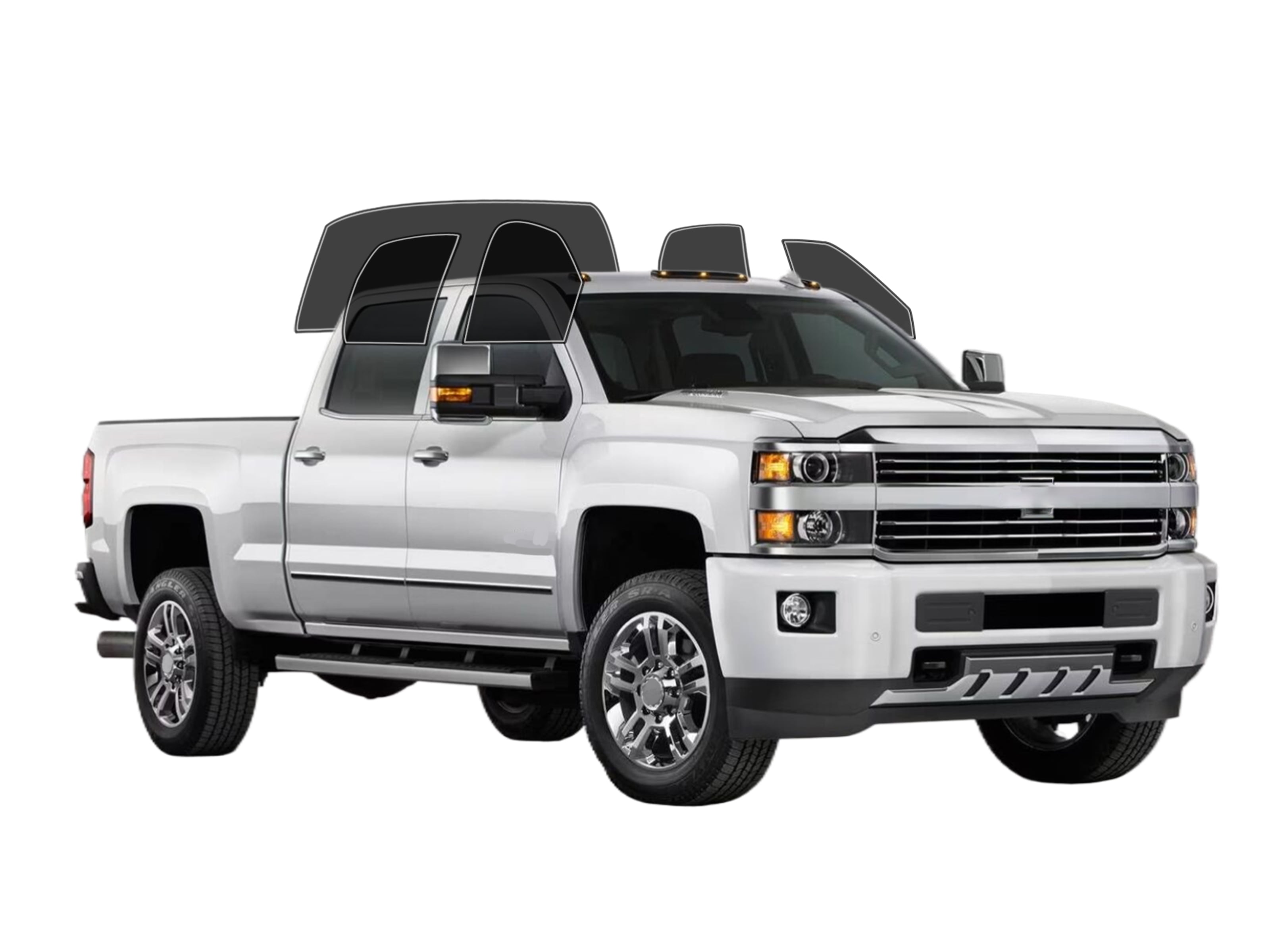 Haiy Co - PreCut 2Ply 25% Window Tint Film Kit For 2015-2019 Chevrolet ...