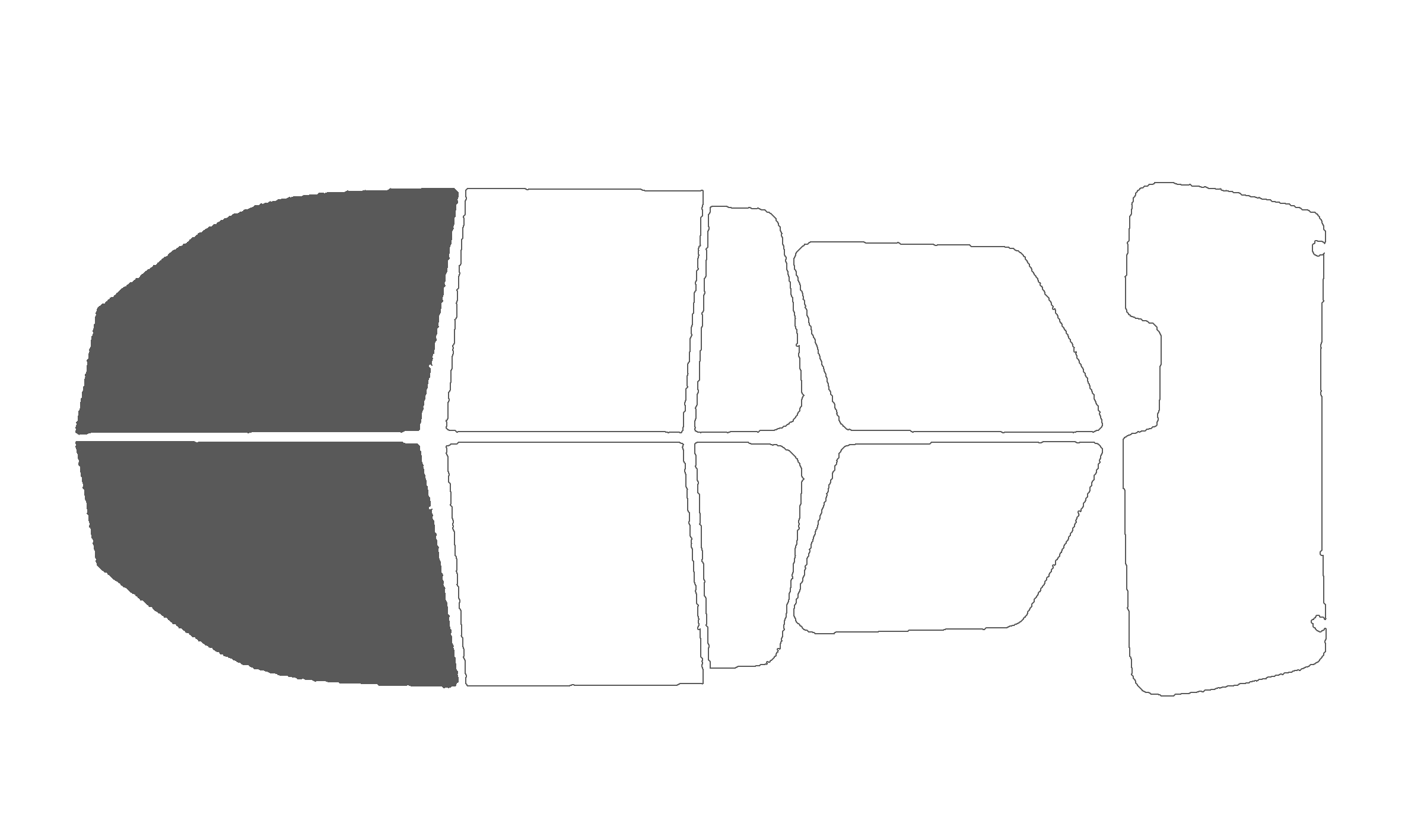 Haiy Co - PreCut 2Ply 35% Window Tint Film Kit For 2002-2010 Ford ...