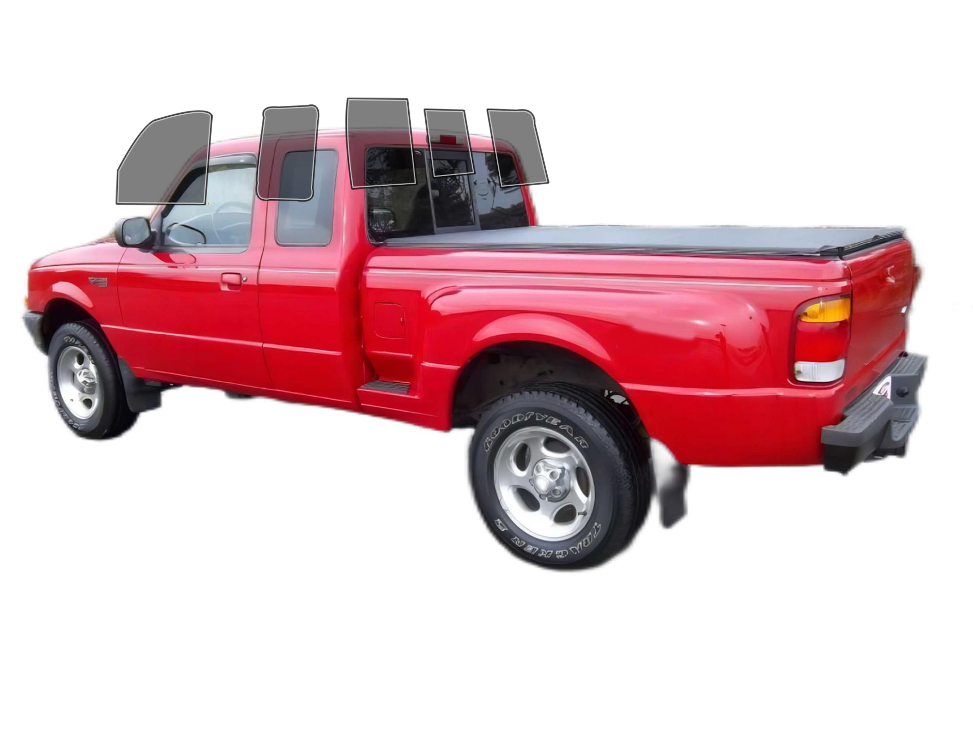 Haiy Co - PreCut 2Ply 50% Window Tint Film Kit For 1998-2000 Ford ...