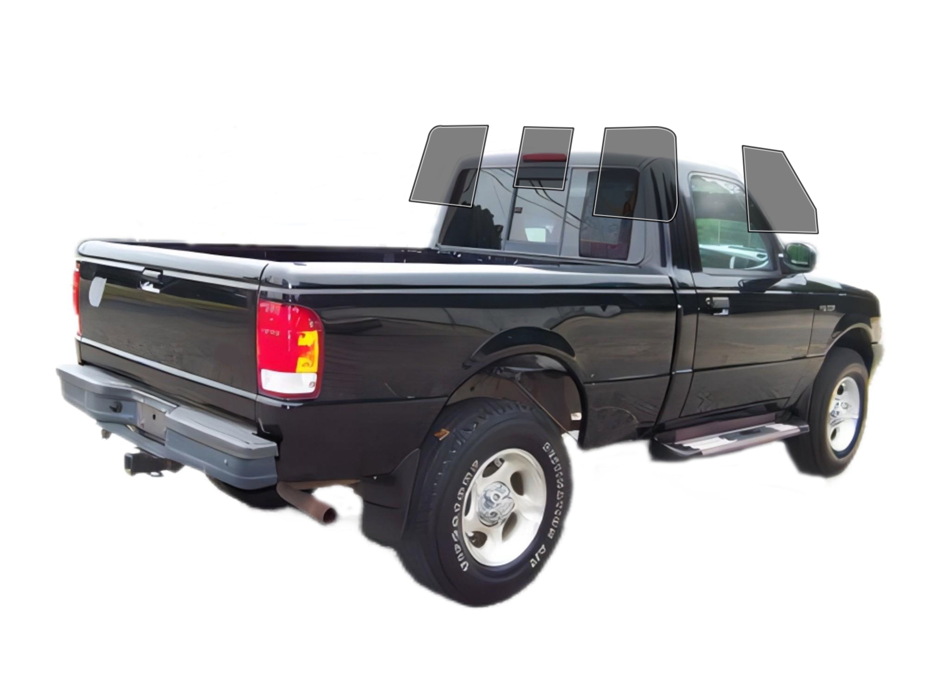 Haiy Co - PreCut 2Ply 50% Window Tint Film Kit For 1998-2000 Ford ...