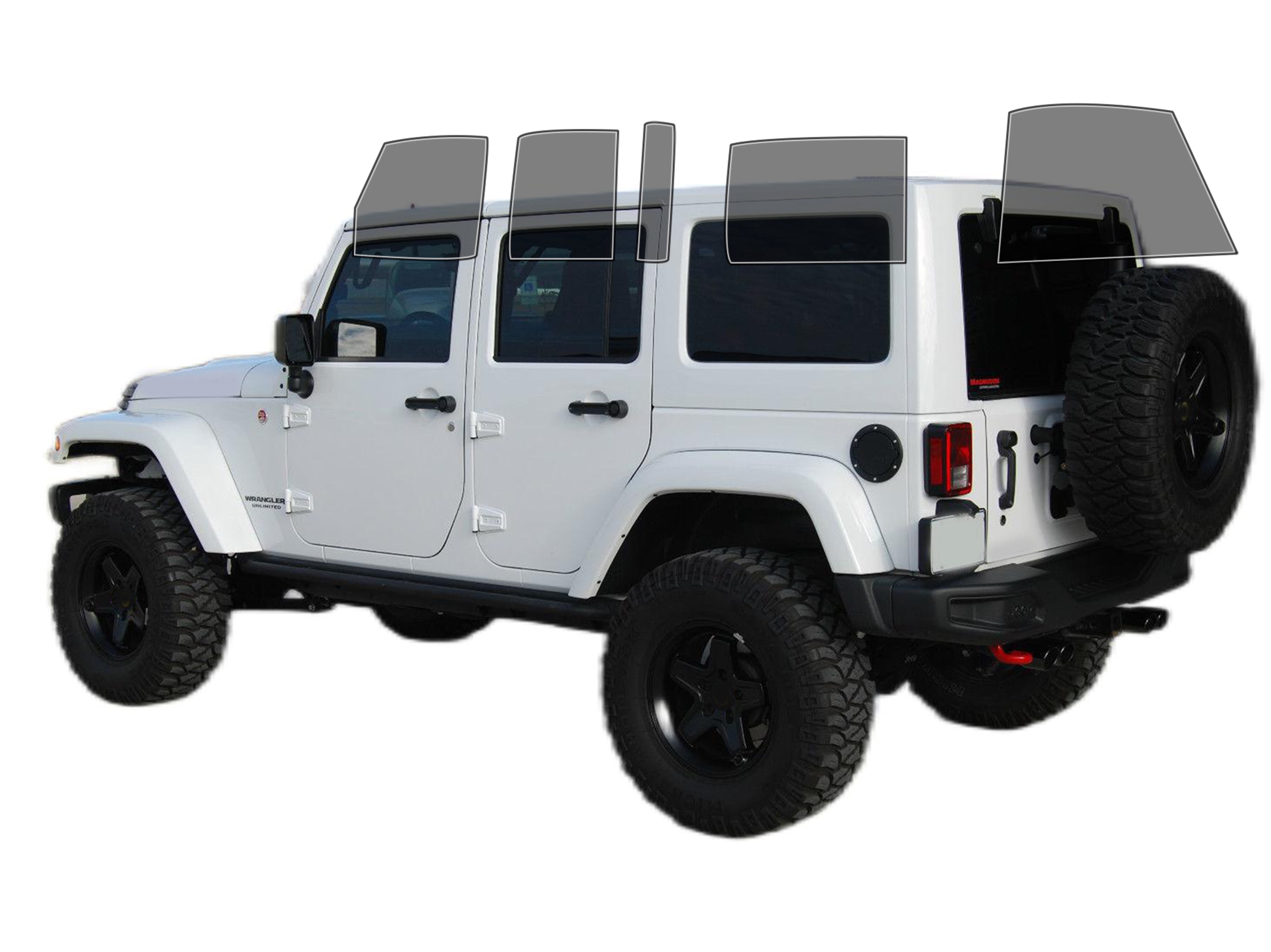 Haiy Co - PreCut 2Ply 50% Window Tint Film Kit For 2011-2017 Jeep ...