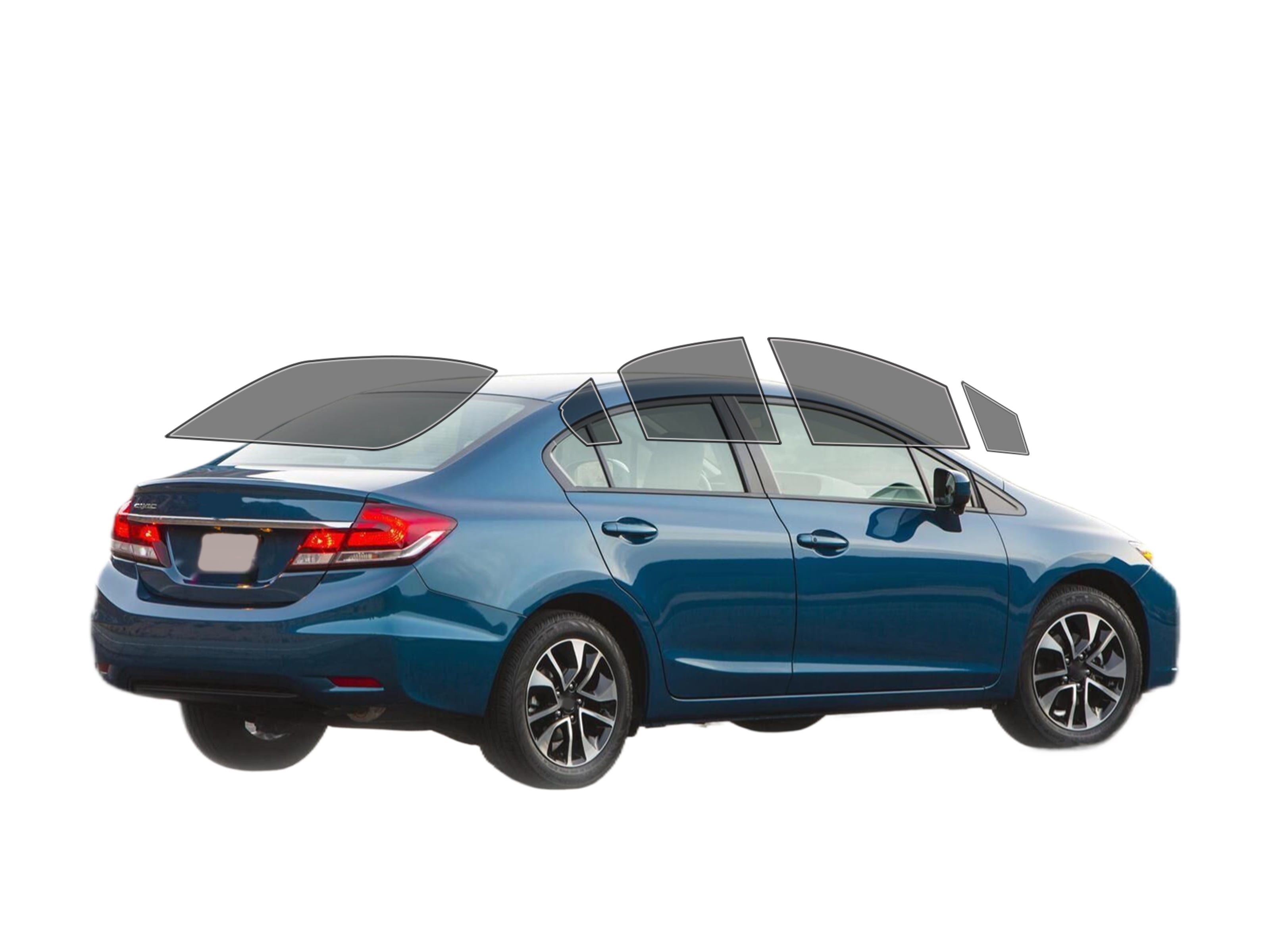 Haiy Co - PreCut 2Ply 50% Window Tint Film Kit For 2012-2015 Honda ...