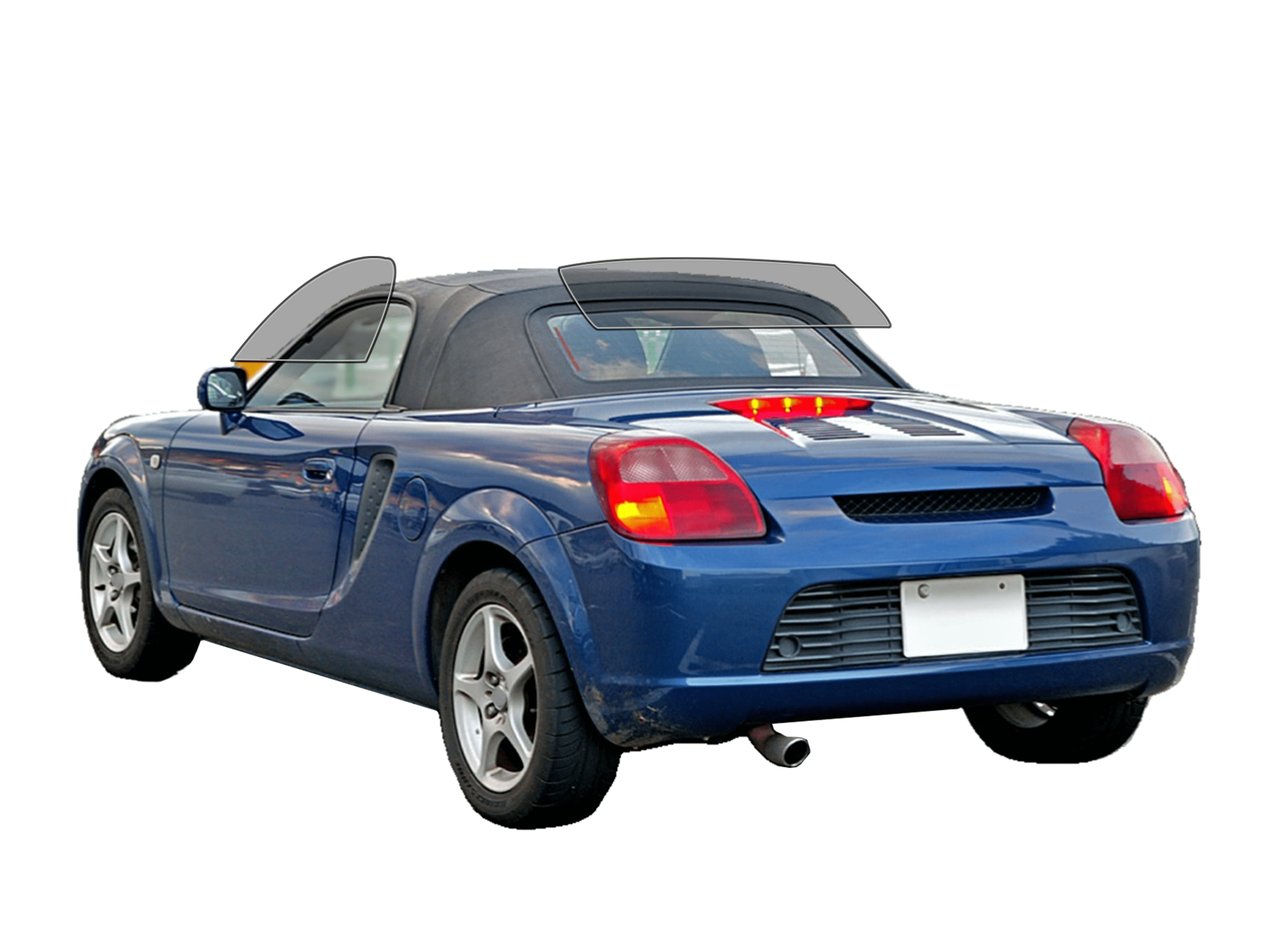 Haiy Co - PreCut 2Ply 70% Window Tint Film Kit For 2000-2006 Toyota MR2 ...