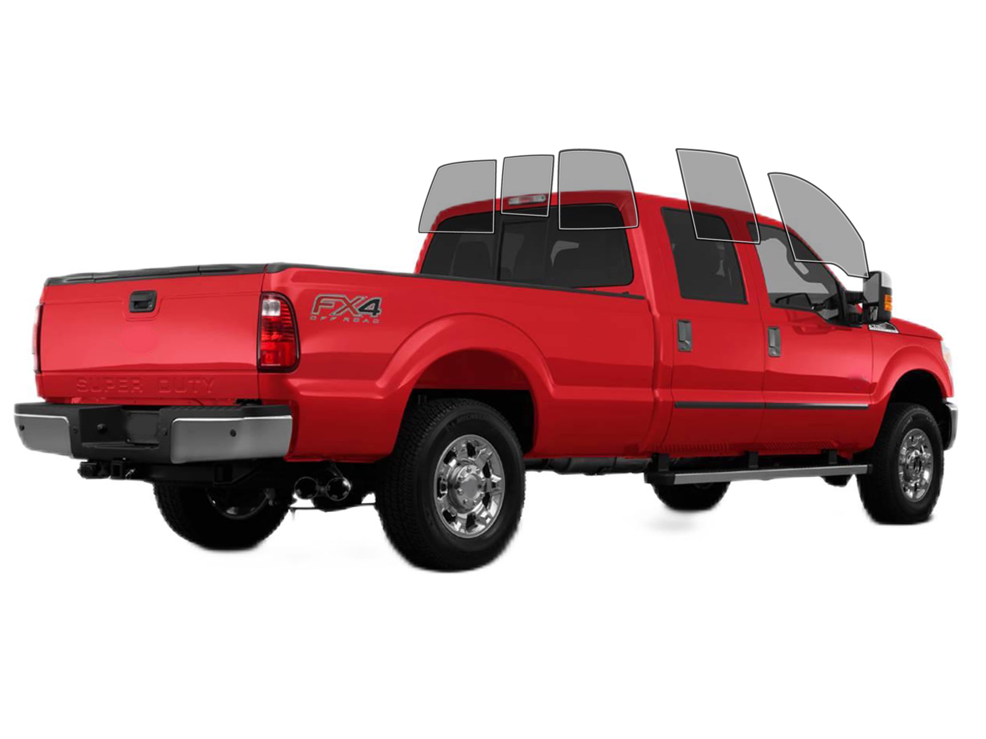 Haiy Co - PreCut 2Ply 70% Window Tint Film Kit For 2008-2013 Ford F250 ...