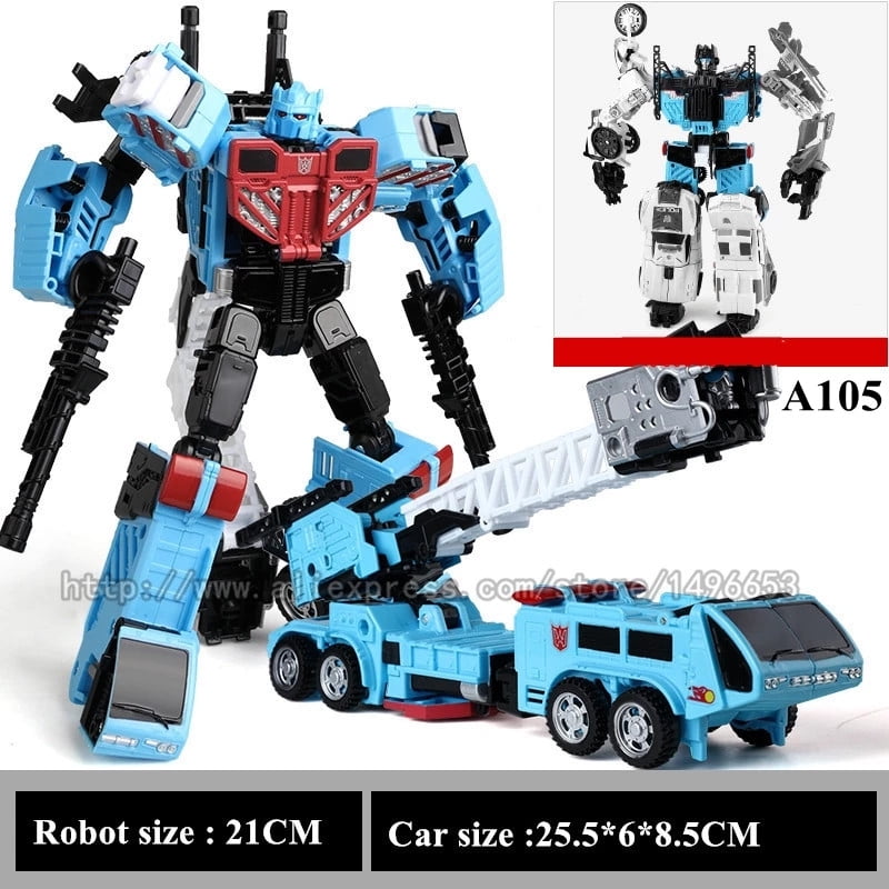 Haizhixing 5 IN 1 Transformation Robot Car Toys Anime Devastator ...
