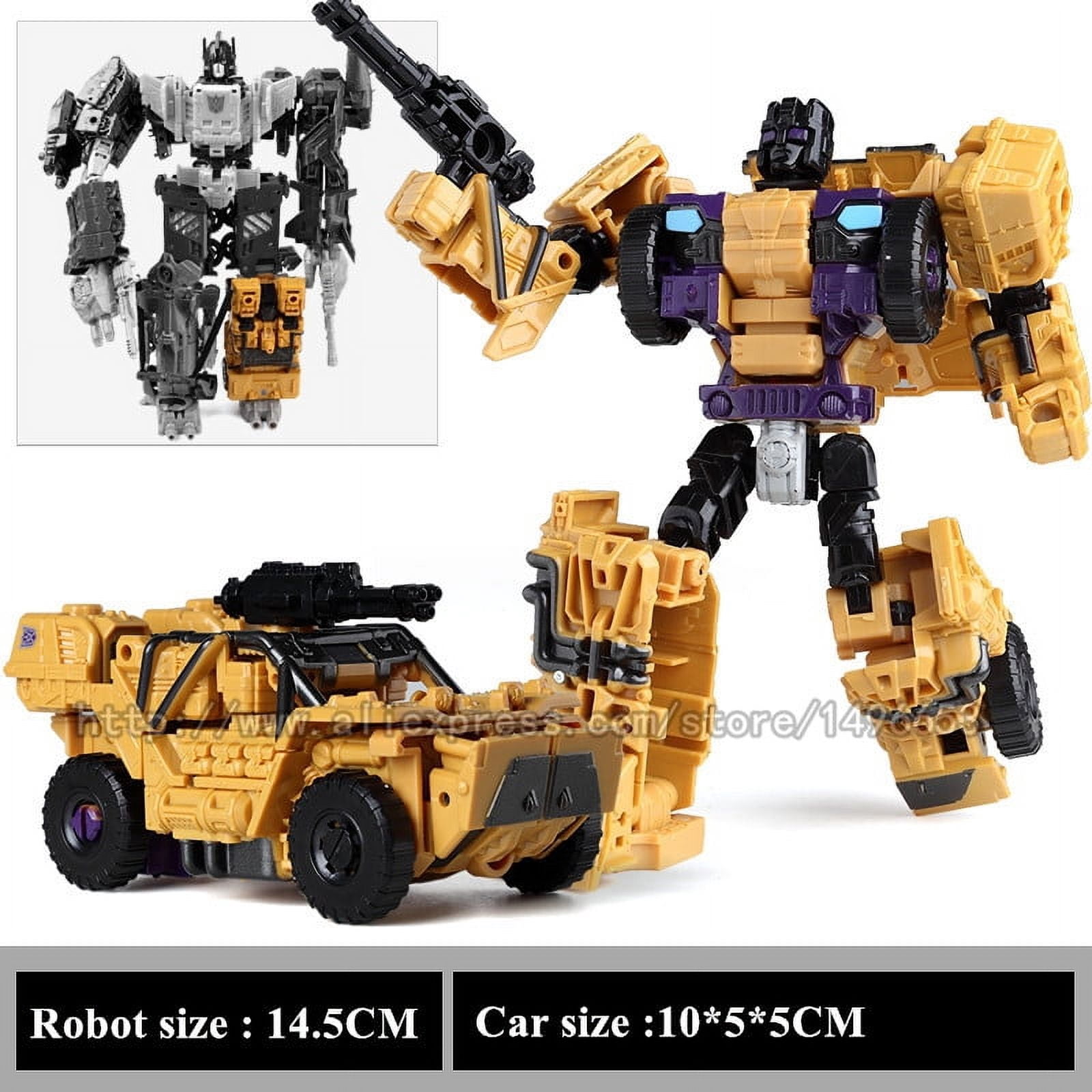 Haizhixing 5 IN 1 Transformation Robot Car Toys Anime Devastator ...