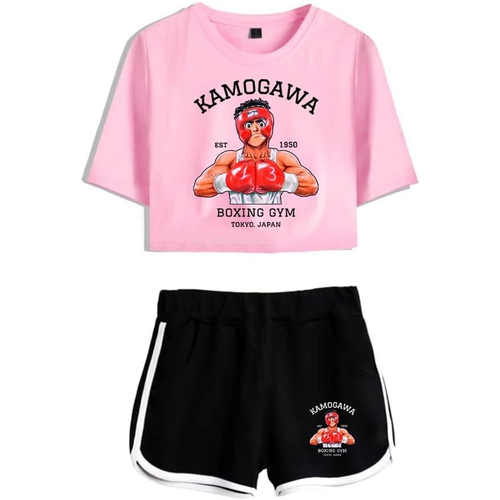 Hajime No Ippo KBG Tops Two Piece Set Shorts Lovely T-shirt Fashion ...