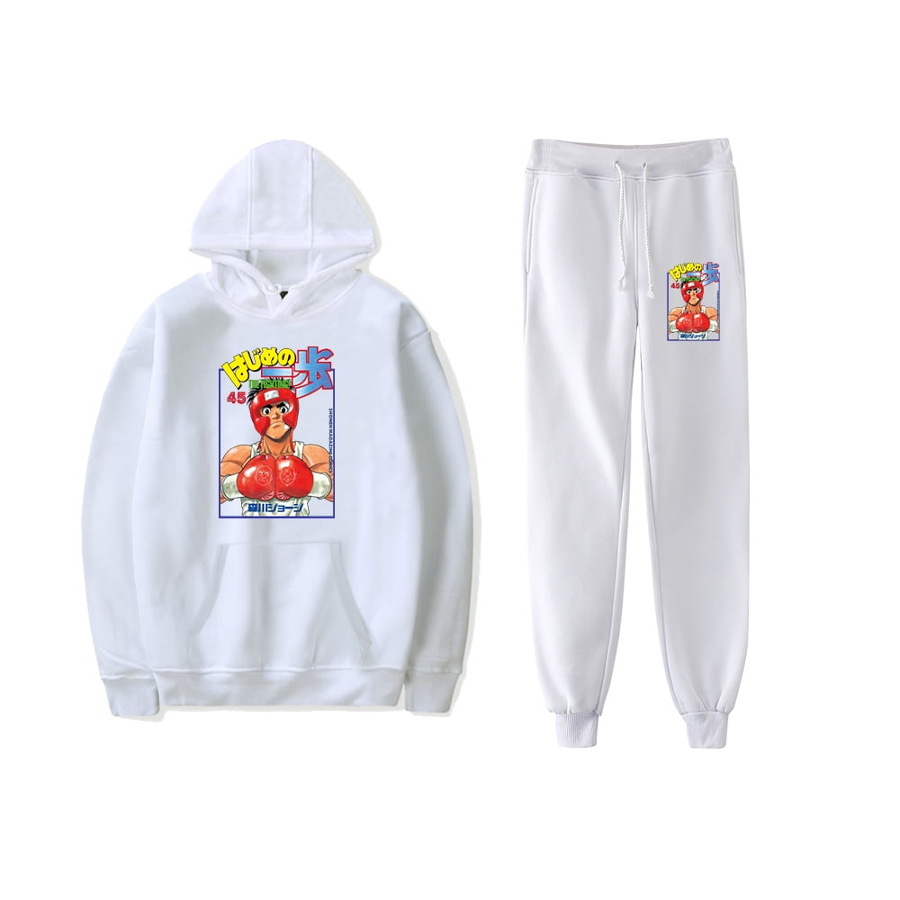 Hajime No Ippo Kamogawa Boxing Gym Hoodie Pant 2 Piece Suit Harajuku ...