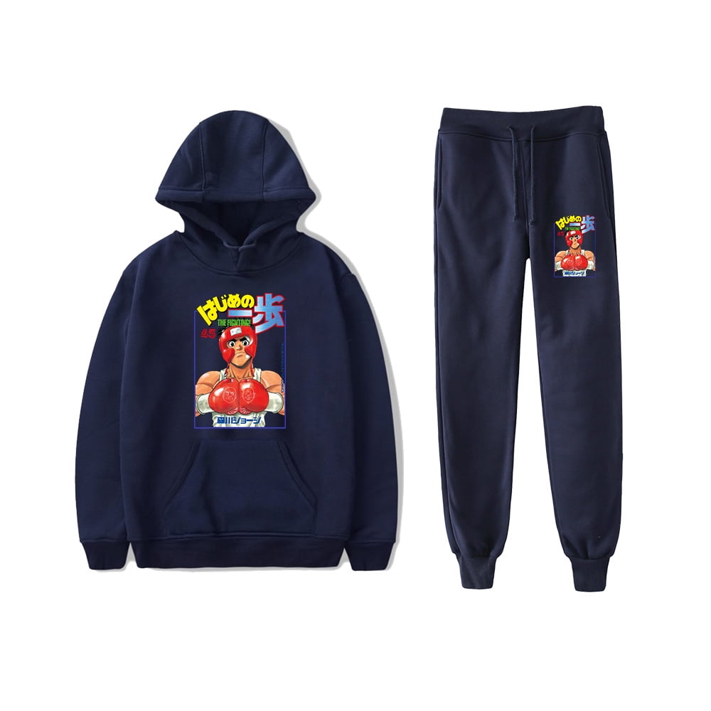 Hajime No Ippo Kamogawa Boxing Gym Hoodie Pant 2 Piece Suit Harajuku ...