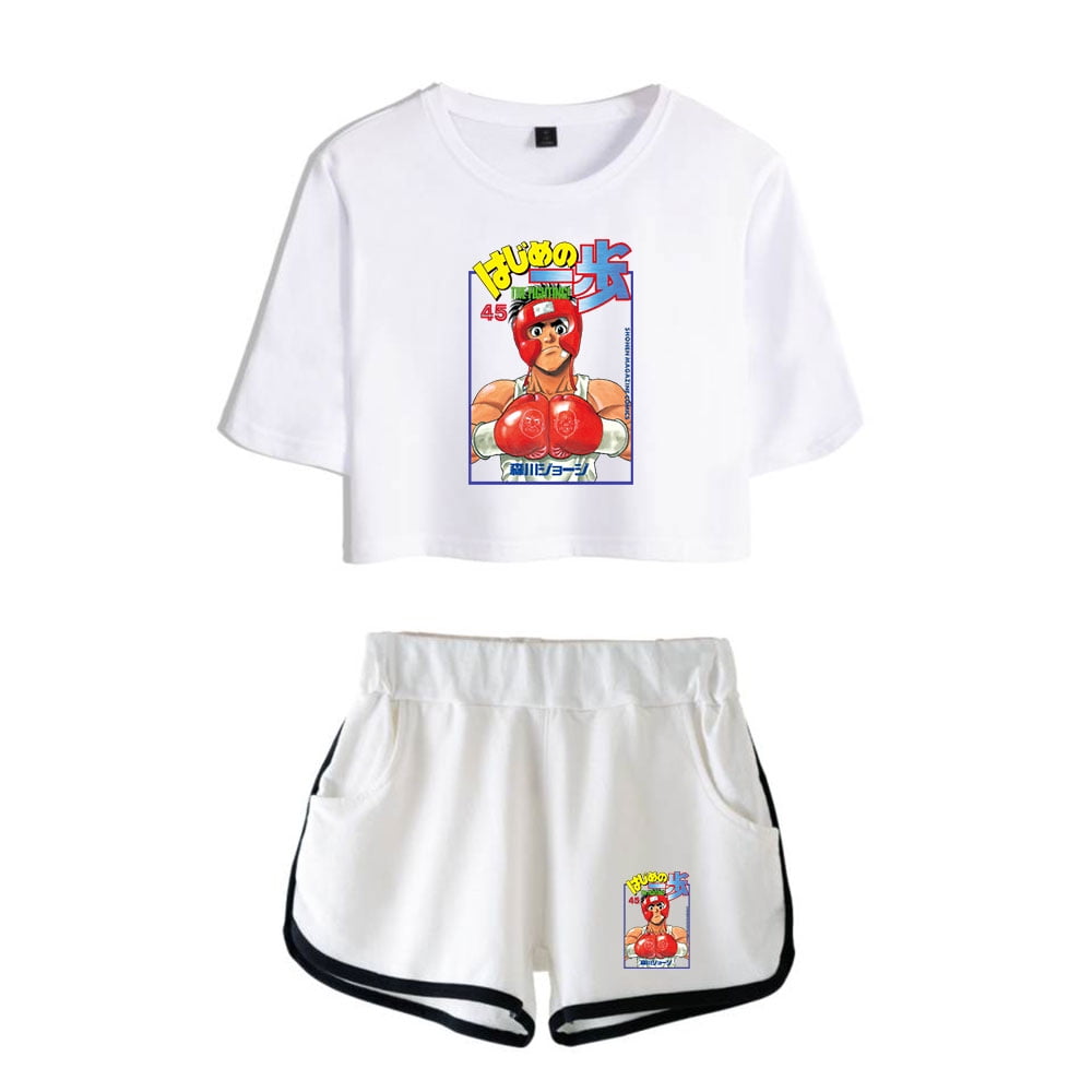 Hajime No Ippo Kamogawa Boxing Gym Tshirt 2 Piece Suit Casual Women ...