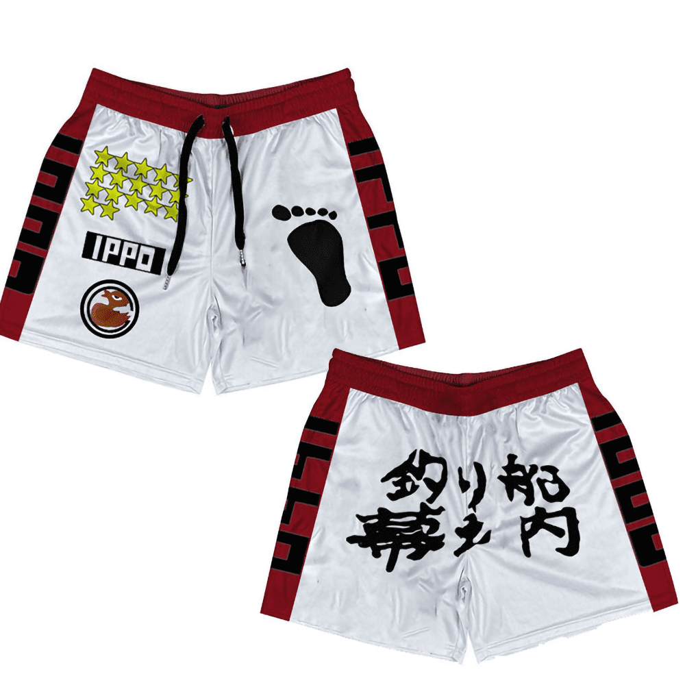 Hajime No Ippo shorts Kamogawa Boxing Gym pants loose Basketball Pants ...