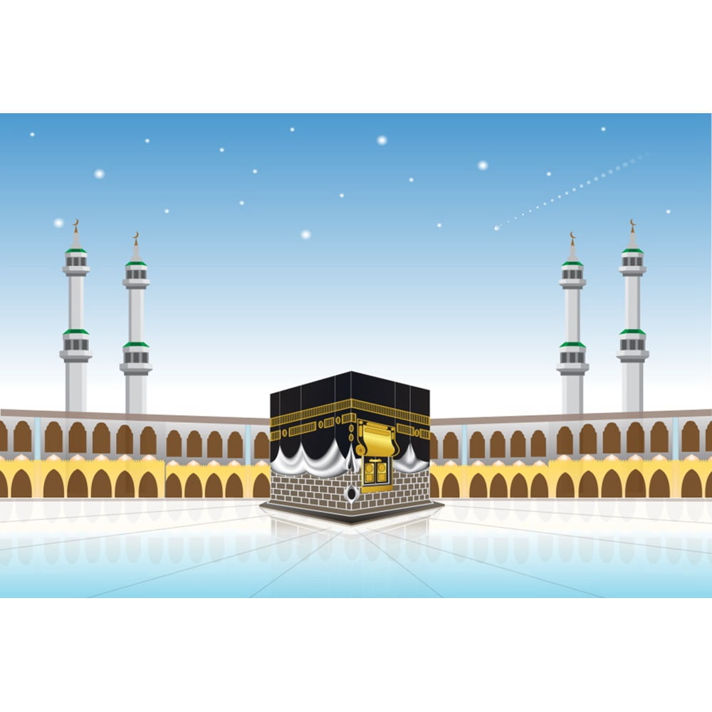 Hajj Mubarak Photography Backdrop Customized Ramadan Islamic Muslim ...
