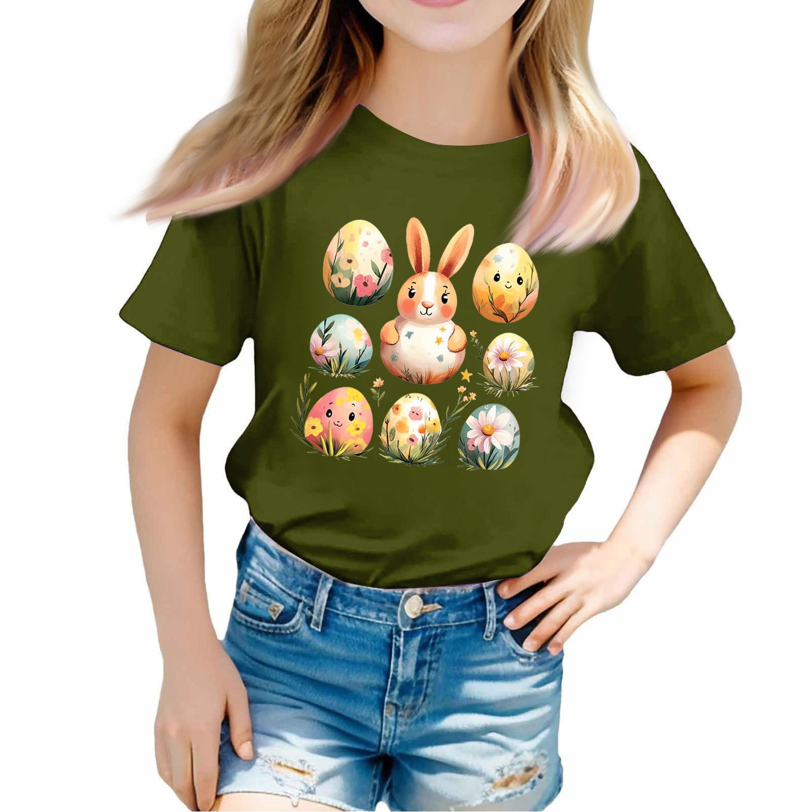 Hajmiiikey Toddler Girl Boy T-Shirts Kids Top Boys And Girls Printed ...