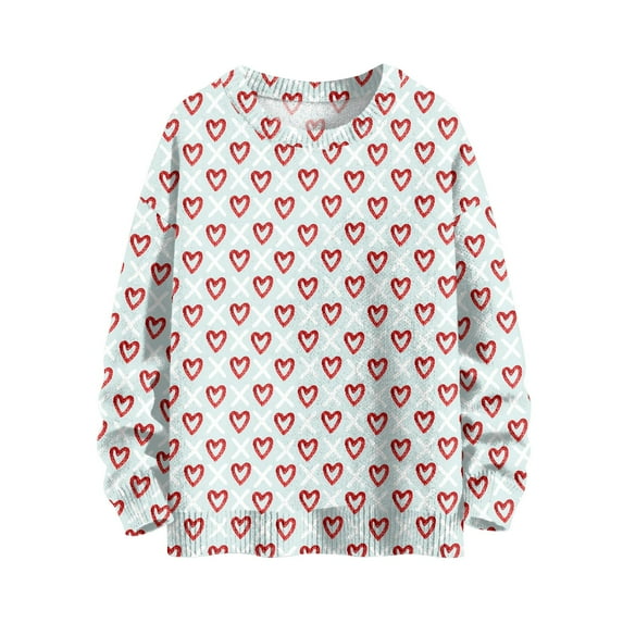 Hajmiiikey Valentine's Day Sweatshirts For Children Boys And Girls Knit ...