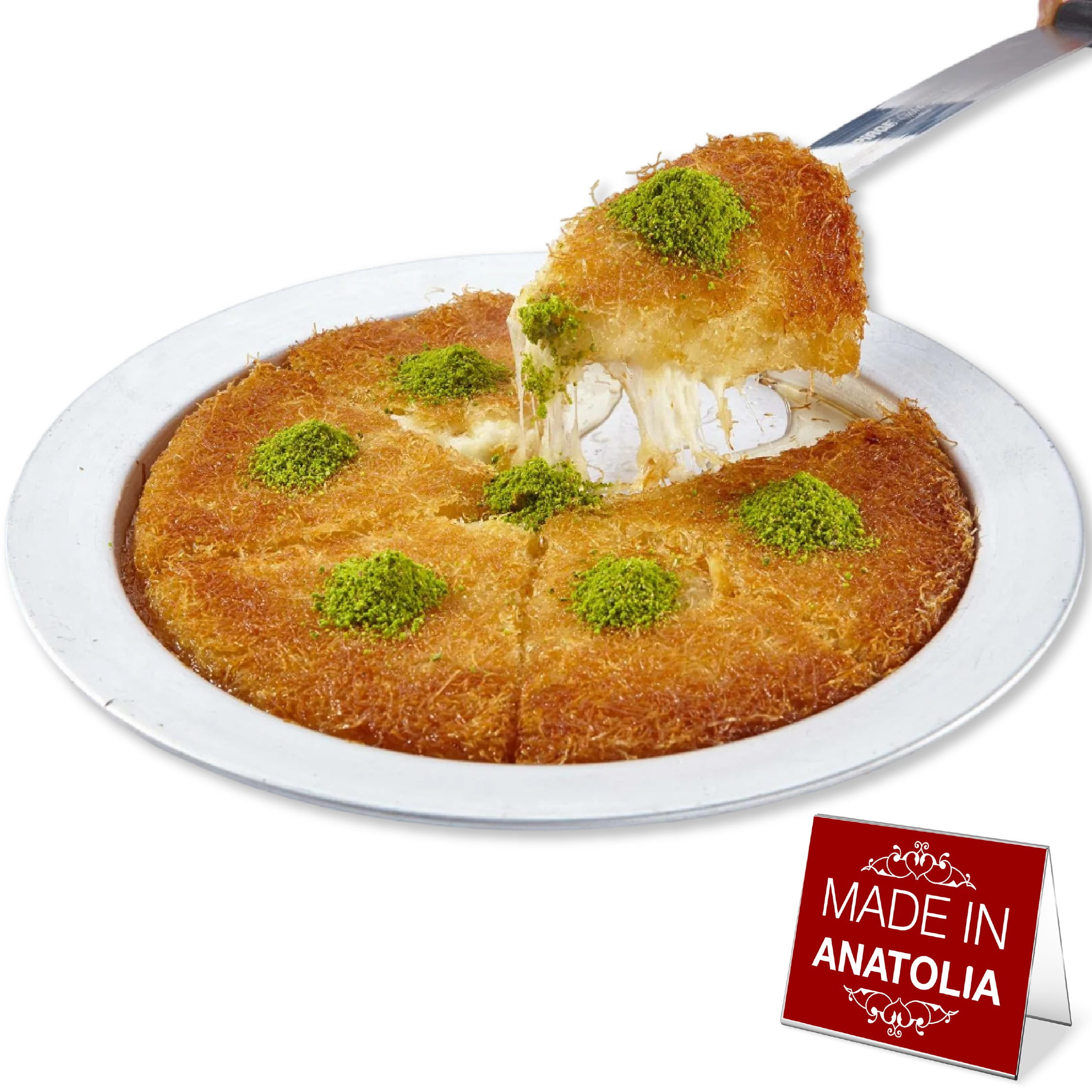 Hakan Kunafa Serving Plate for Shredded Kadaifi, Aluminum Pan for ...