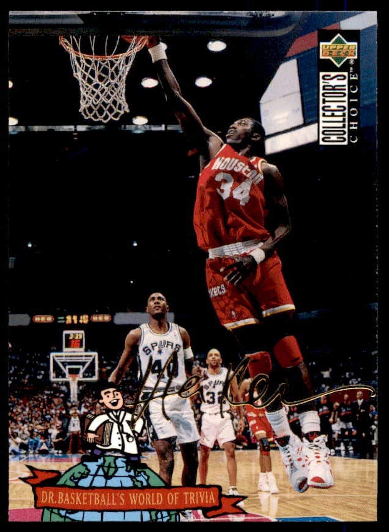 Hakeem Olajuwon TRIV Card 1994-95 Collector's Choice Gold Signature ...