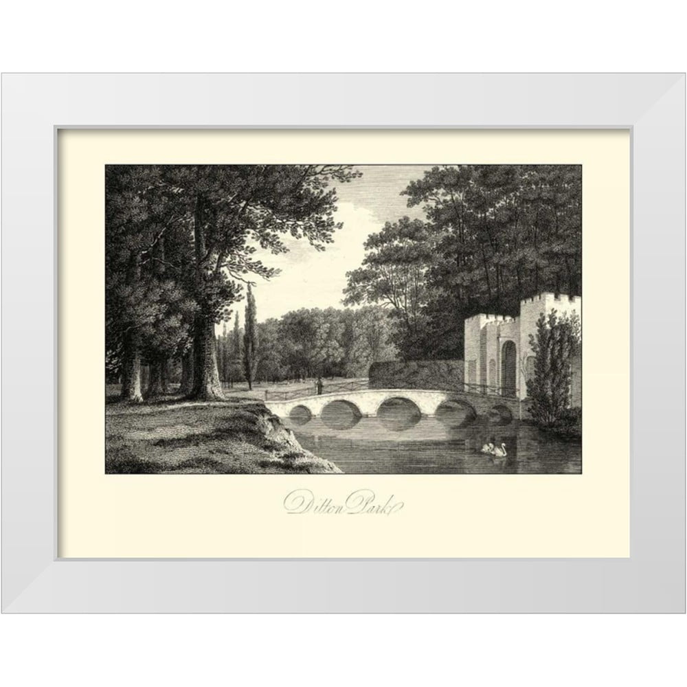 Hakewill, James 32x25 White Modern Wood Framed Museum Art Print Titled ...