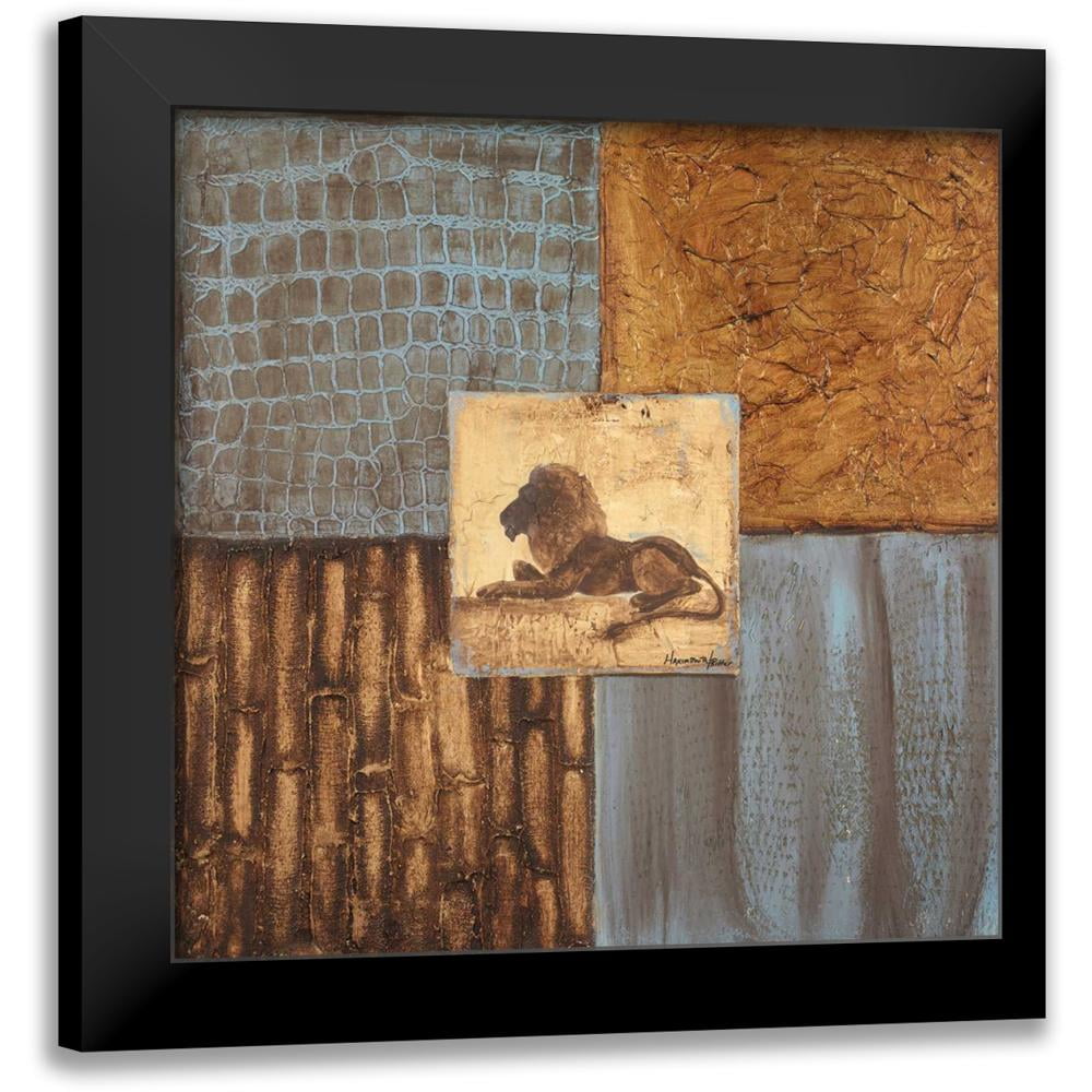 Hakimipour-Ritter 12x12 Black Modern Framed Museum Art Print Titled ...