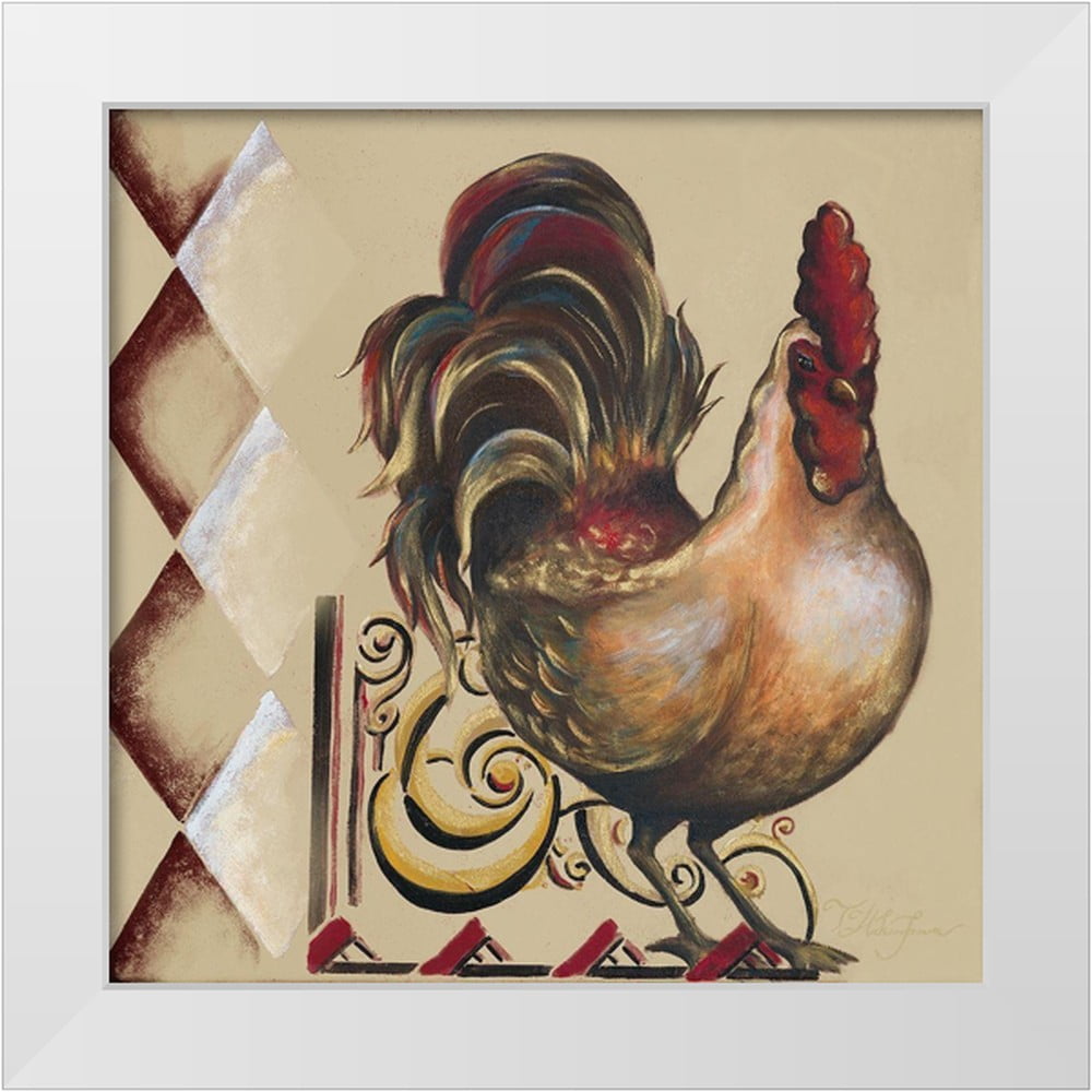 Hakimipour, Tiffany 26x26 White Modern Wood Framed Museum Art Print ...