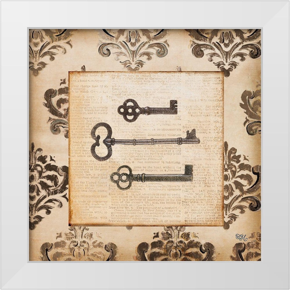 Hakimipour, Tiffany 26x26 White Modern Wood Framed Museum Art Print ...