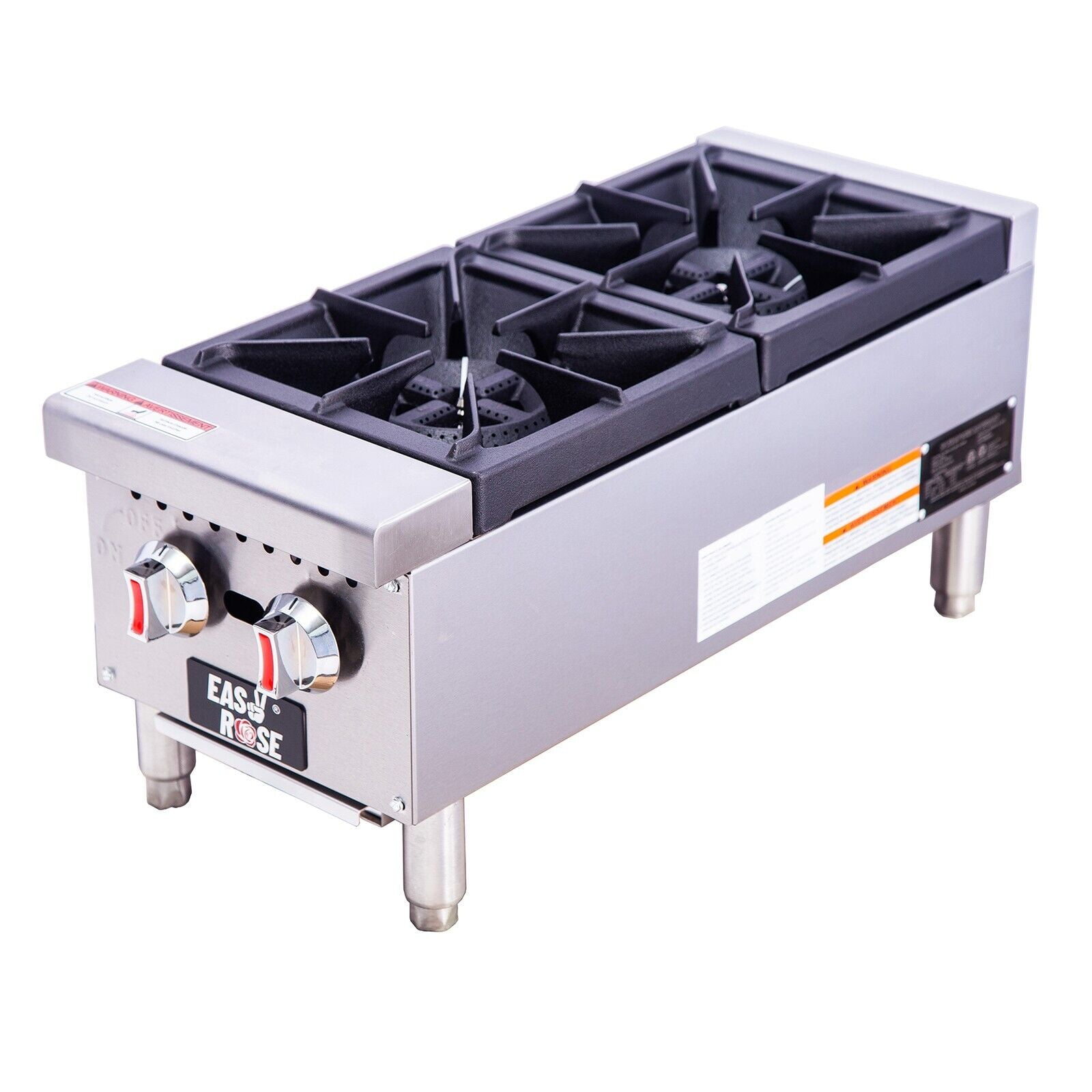 Hakka 12" Countertop Gas Hotplate 2 Burners Heavy Duty 60,000 BTU Gas ...