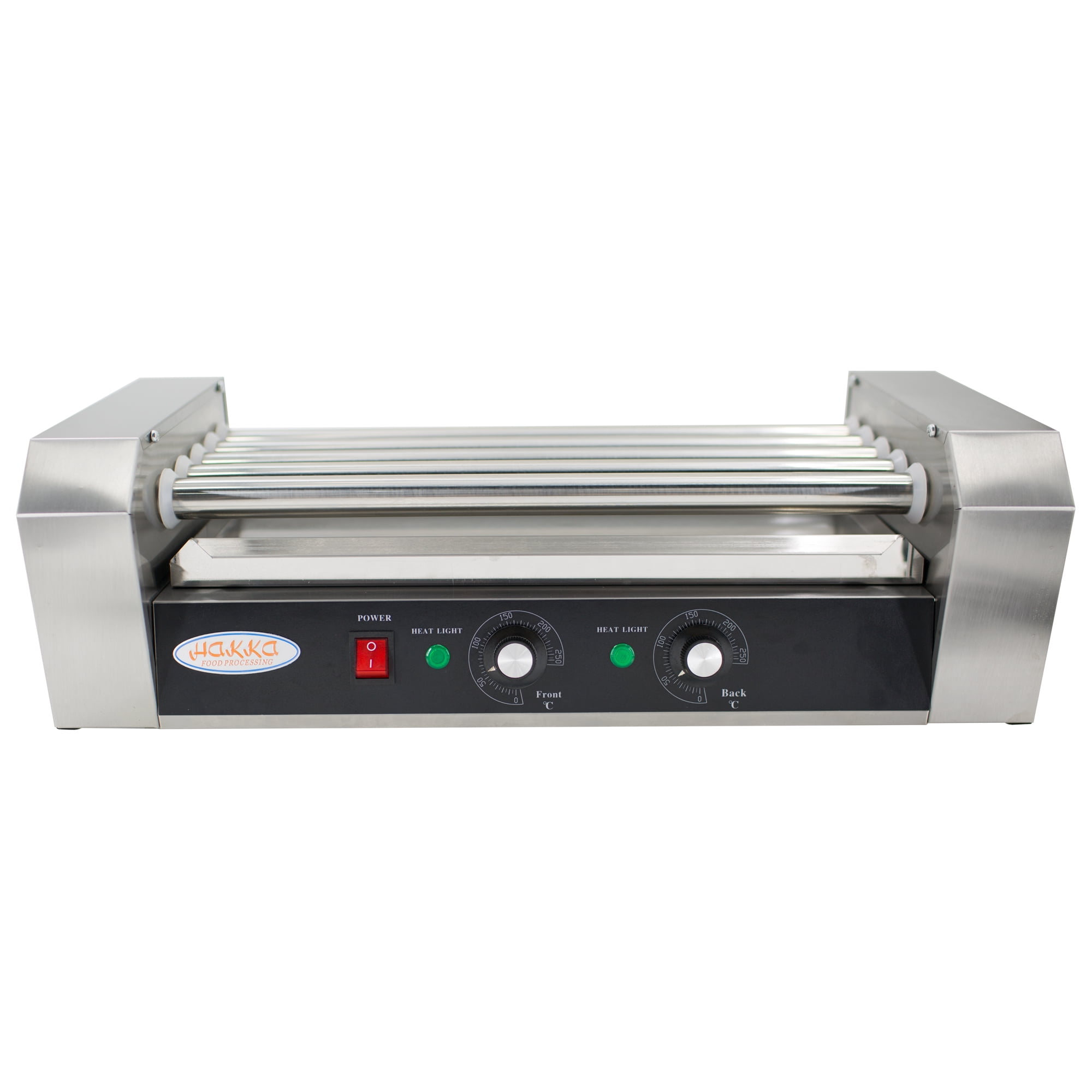 Hakka Brothers Commercial Hot Dog Roller Silver Grill with 5 Rollers ...