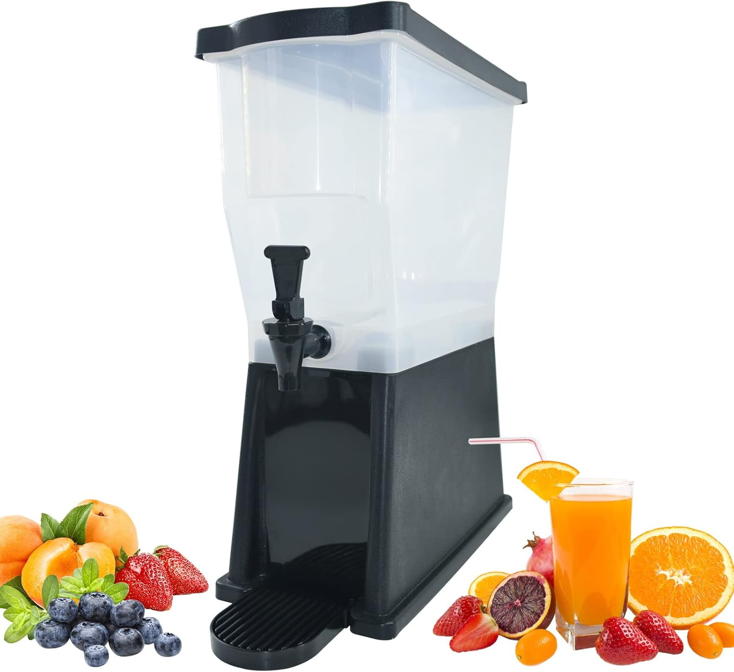 Hakka 3 Gallon Beverage Dispenser, Lemonade Container with Spout, Large ...