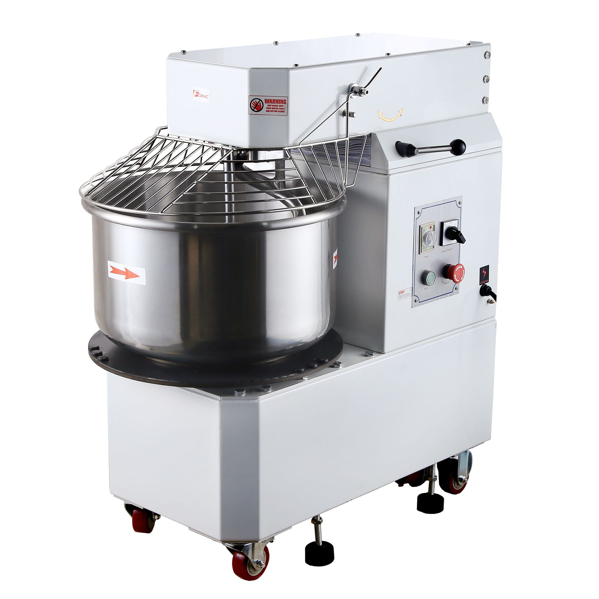 Hakka Commercial Dough Mixers 20 Quart Stainless Steel 2 Speed Rising ...