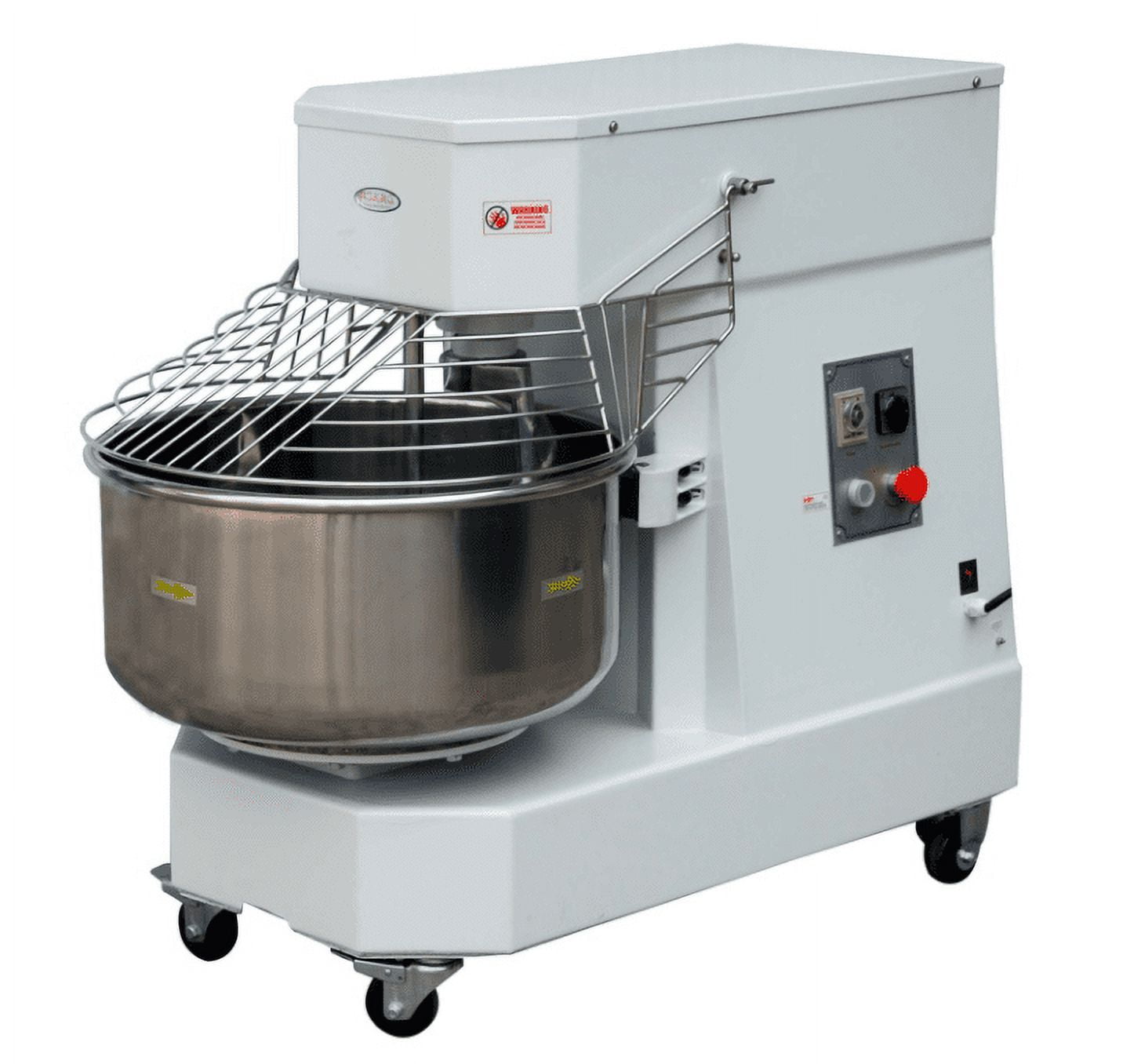 Hakka Commercial Dough Mixers 60 Quart Stainless Steel 2 Speed Spiral ...