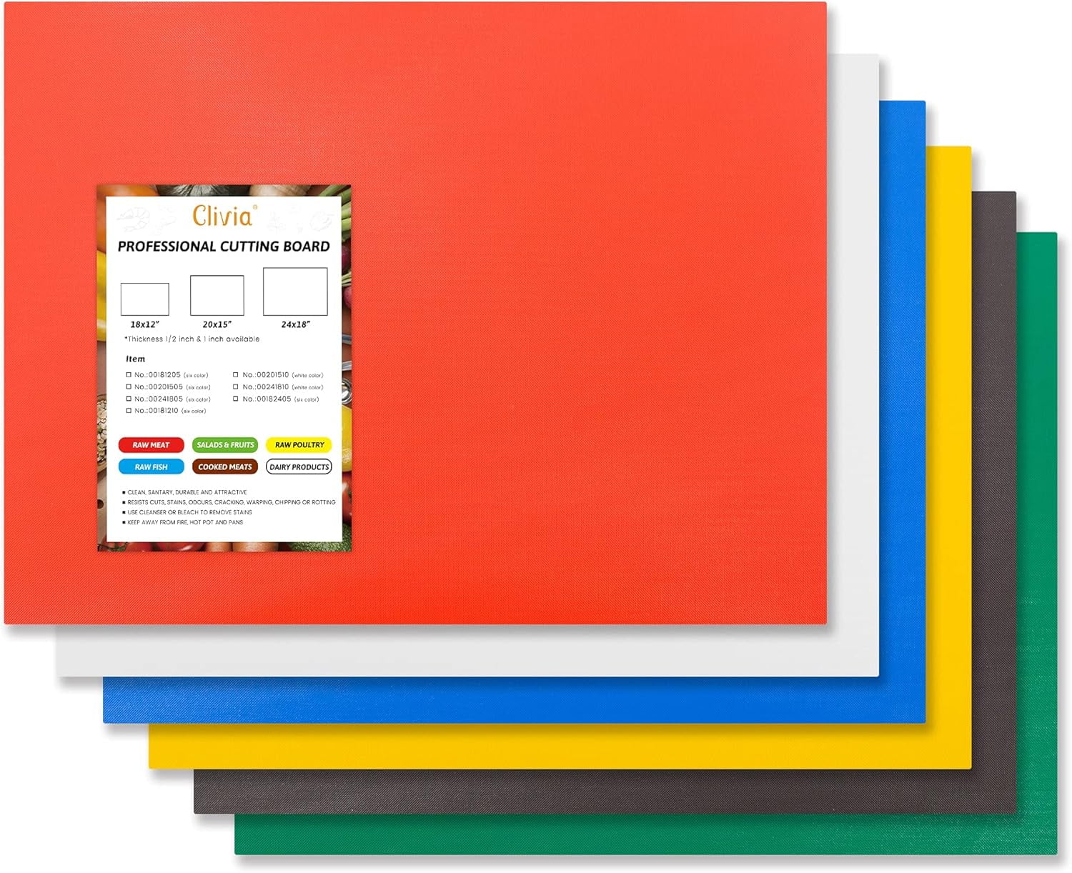 Hakka Cutting Boards for Kitchen, Commerical Plastic Chopping Board ...