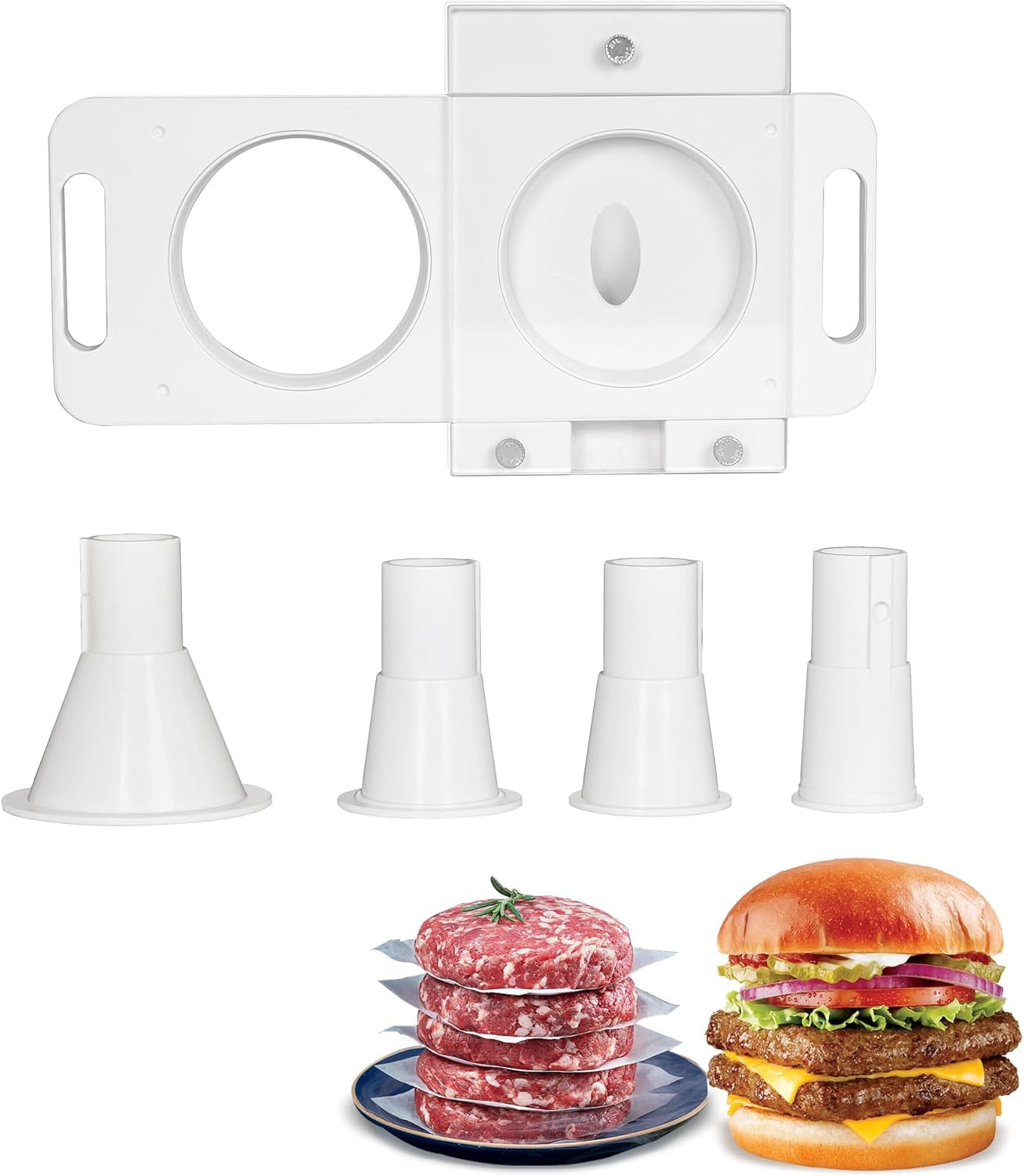 Hakka Hamburger Patty Maker Auto Universal Attachment Fit with Meat ...